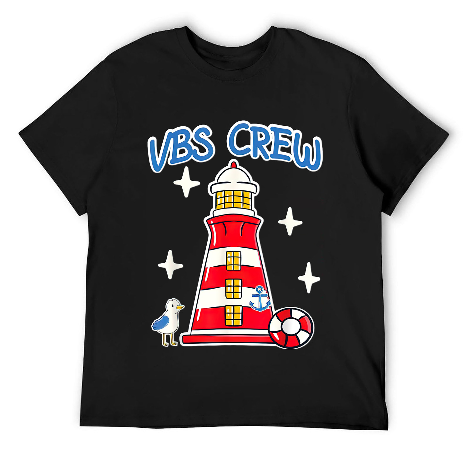 VBS Crew Jesus Vacation Bible School Lighthouse Beach Summer T-Shirt ...