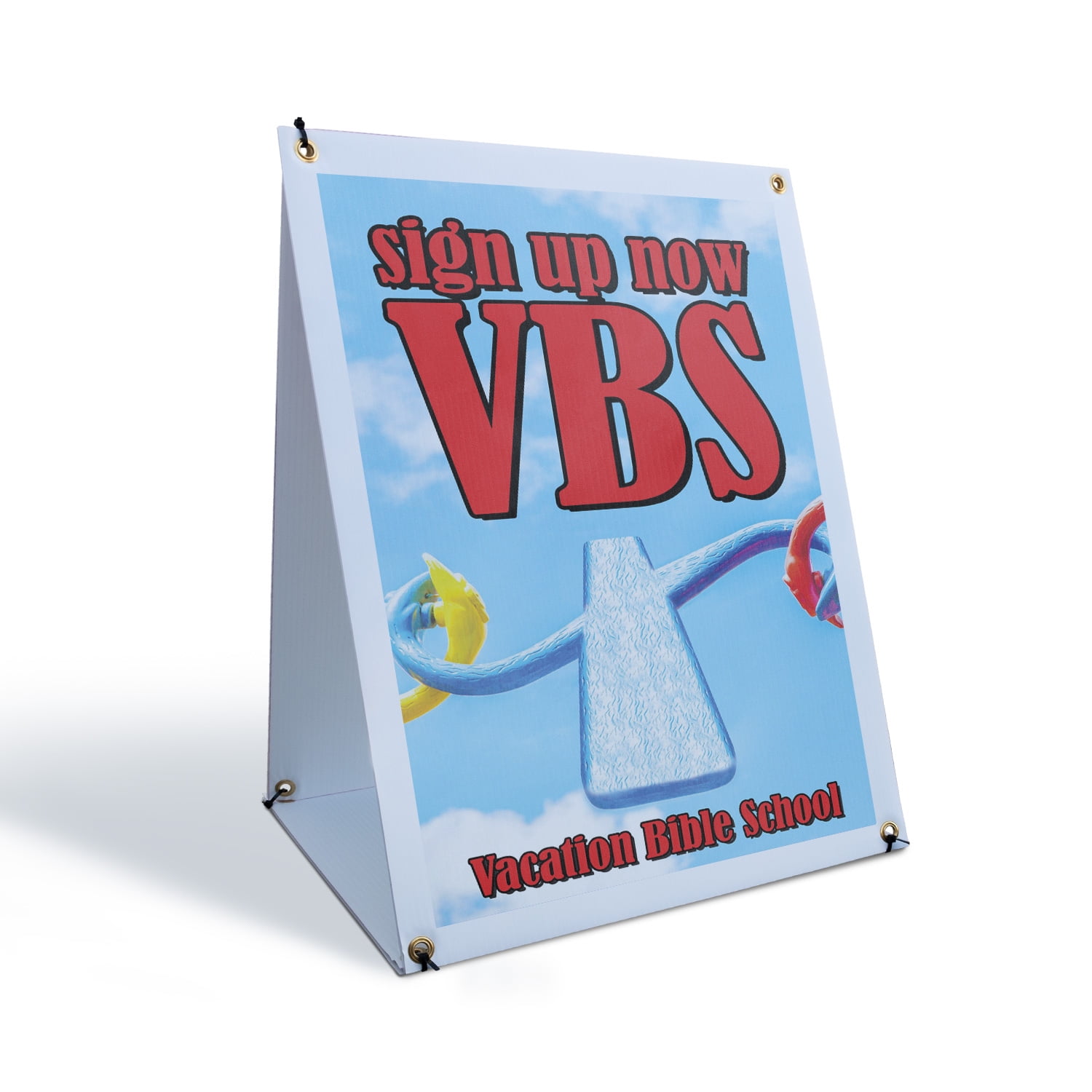 VBS Sign Up Now Sidewalk Sign 18 Inch x 24 Inch A-Frame Images On Both ...