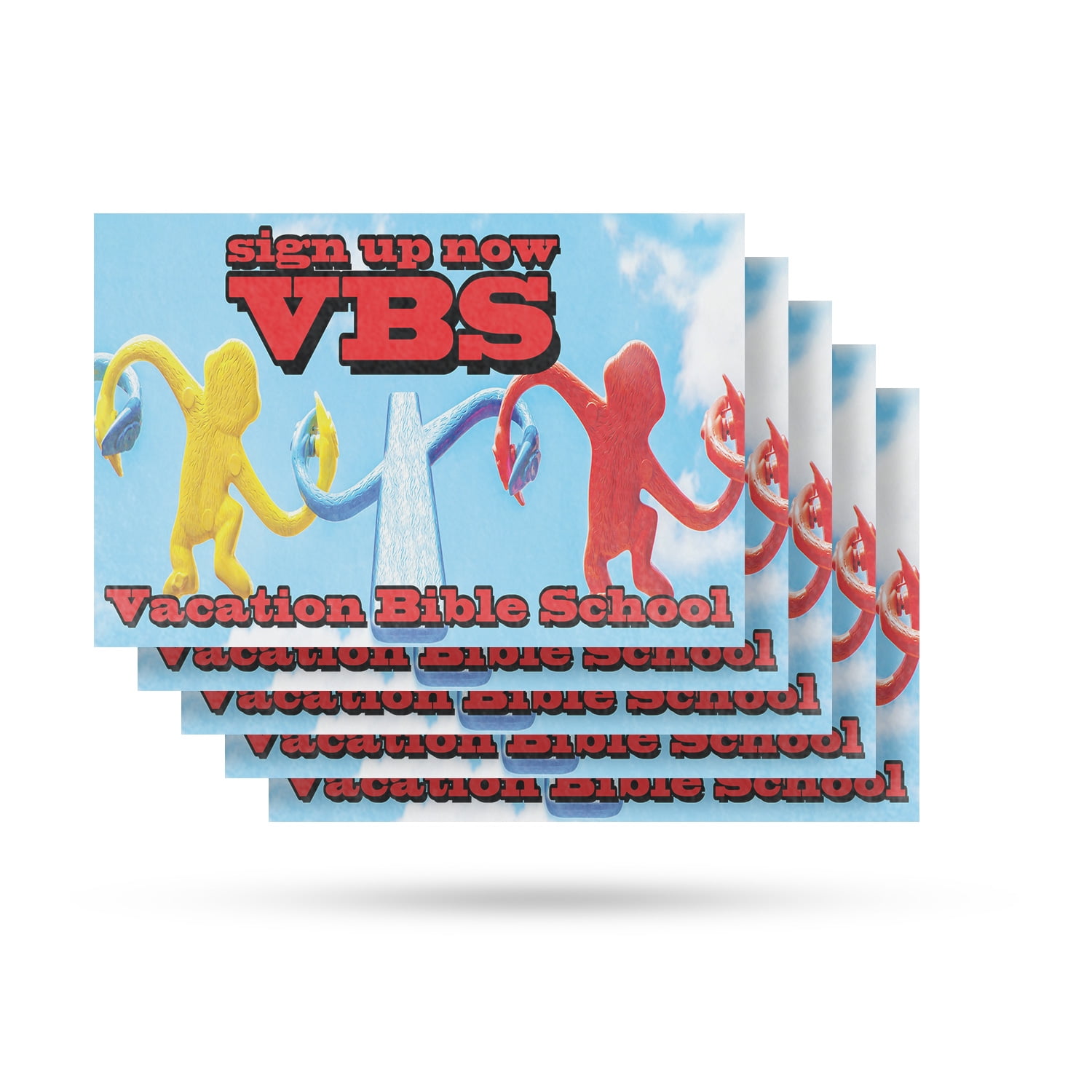 VBS Sign Up Now Vinyl Decal 5 Pack of 12 Inch x 16 Inch Weatherproof ...