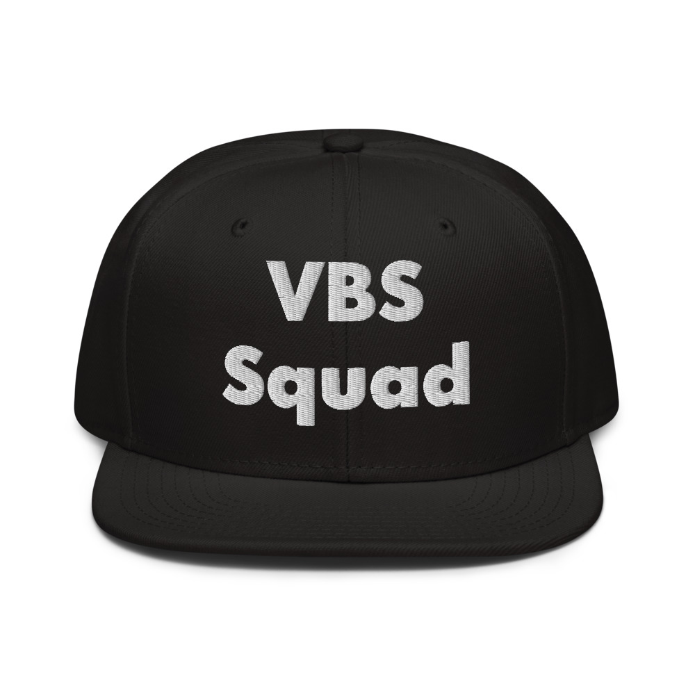 VBS Squad Snapback Hat, Vacation Bible School Summer Camp- Embroidery ...