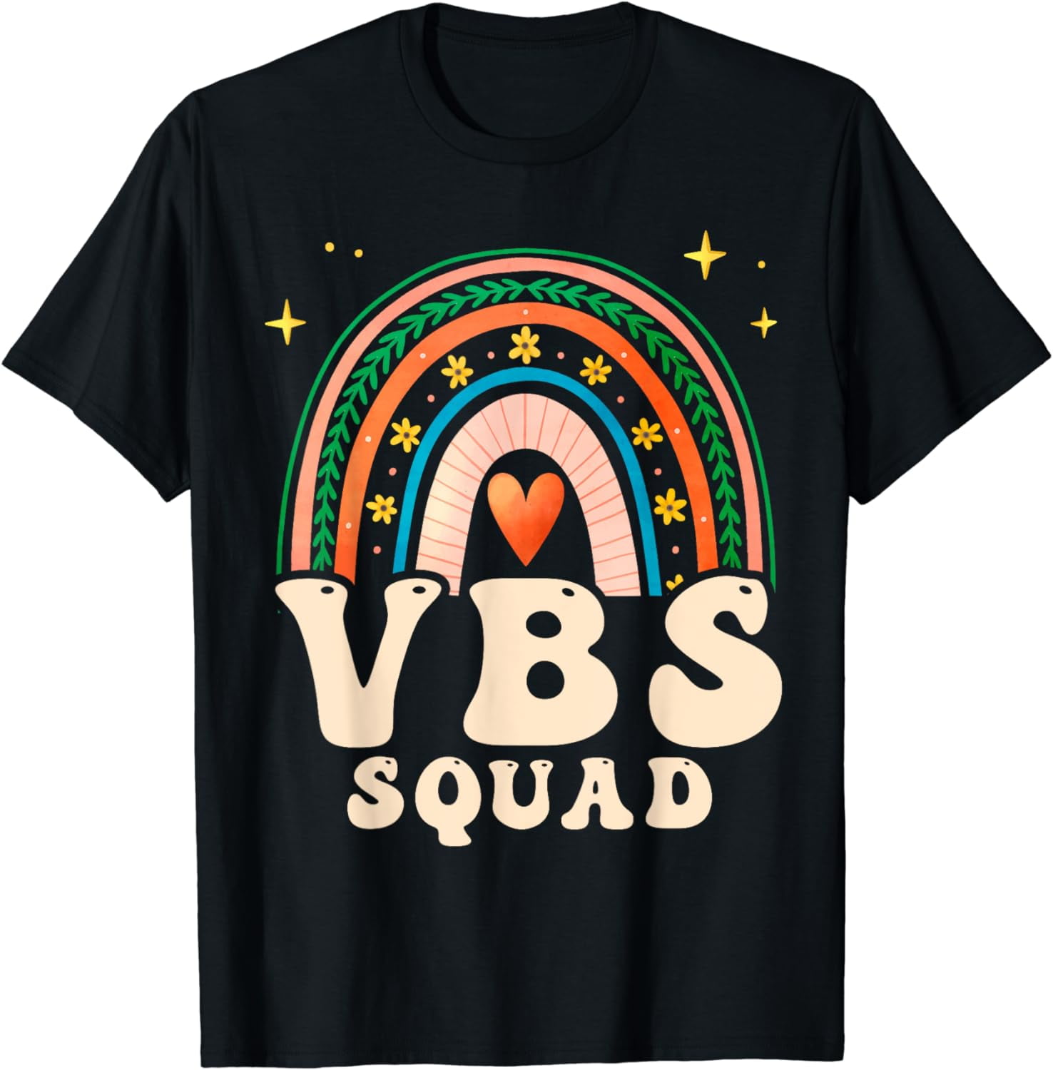 VBS Squad Vacation Bible VBS Teacher Retro Christian School T-Shirt ...