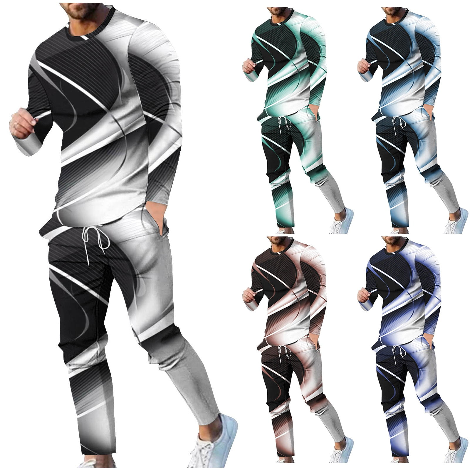 VBTAPA 2 Piece Outfits for Men Big and Tall Casual Tracksuit 2026 ...