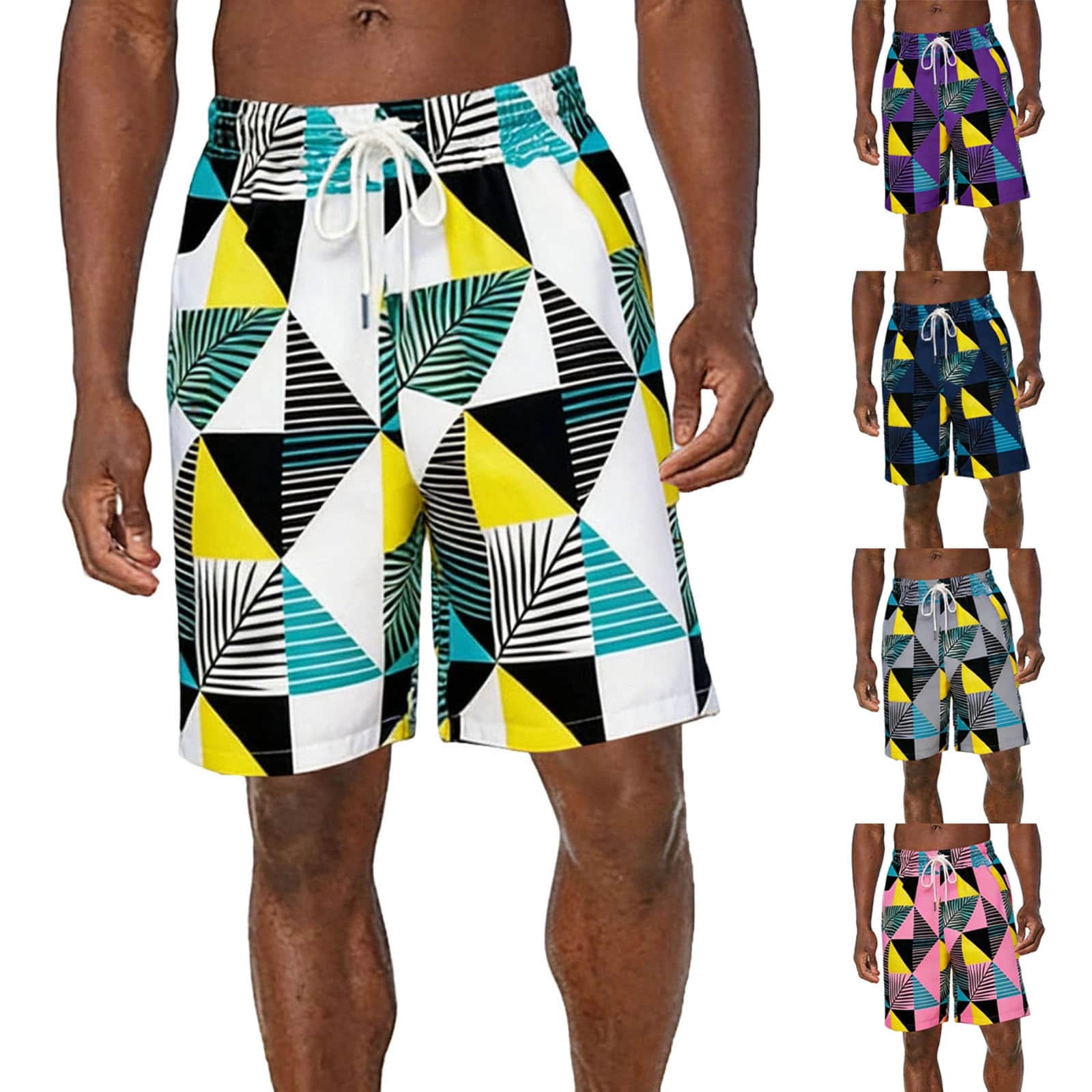 VBTAPA Men's Swim Trunks Quick Dry Bathing Suit Swimming Board Shorts ...