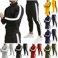 Mens Sweatsuits 2 Piece Casual Athletic Long Sleeve Tracksuit Set ...
