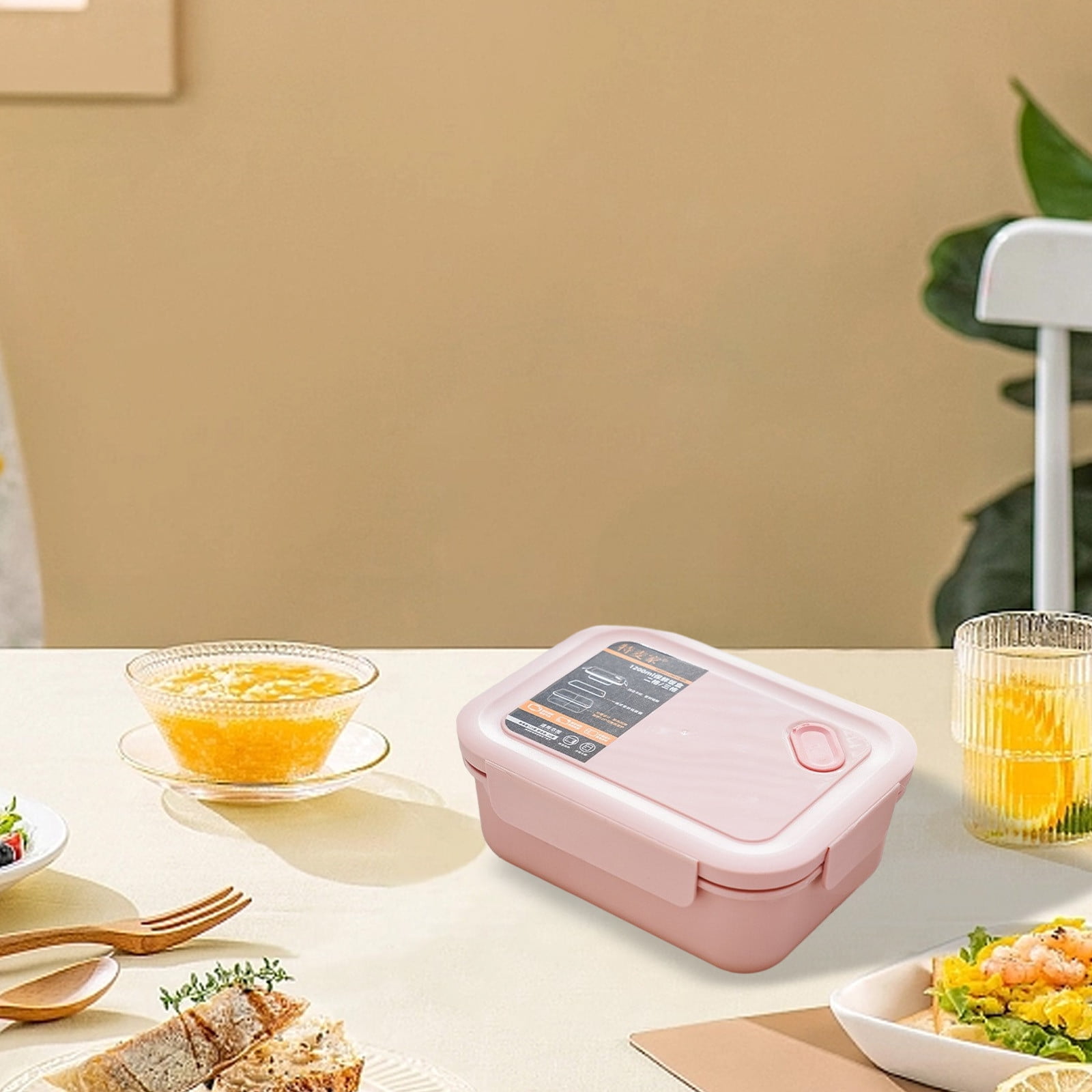 VBVC Adult Lunch Box,1200 Ml 3-Compartment Bento Lunch Box,Lunch ...