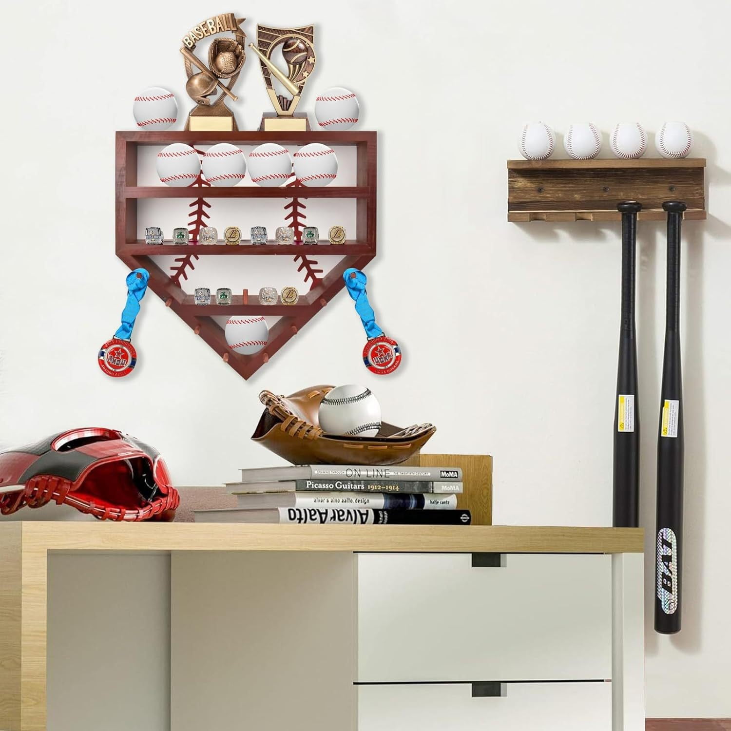 VBVC Baseball Display Case Personalized Baseball and Championship Ring ...