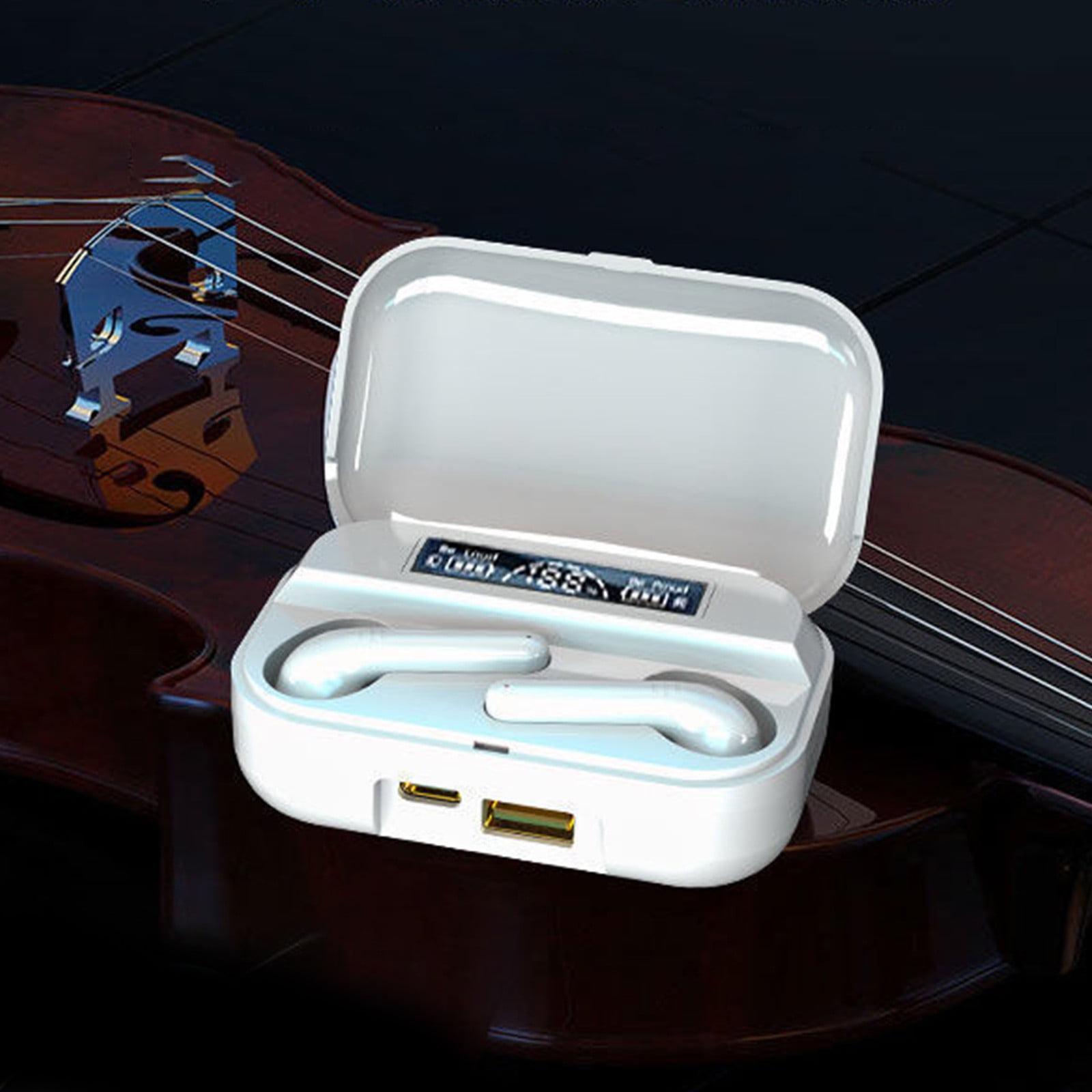 VBVC Bluetooth 5.2 Wireless Waterproof Earbuds Led Three Screen Digital ...