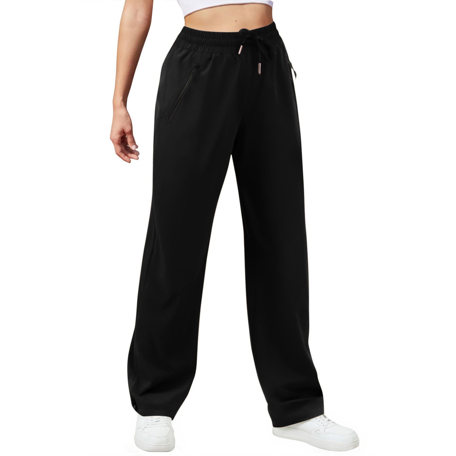 VBVC No Boundaries Women's Zipper Multi-Pocket Slimming Jogger,Womens ...