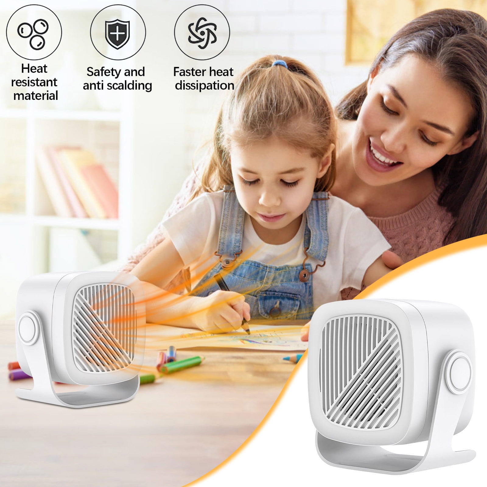 VBVC New Desktop Desktop Mini Portable Heater Home Heater Bathroom ...