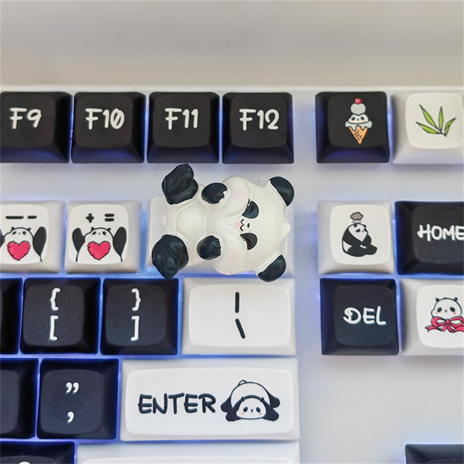 VBVC Pandas Personalized Keycaps Three-Dimensional Mechanical Keyboard ...