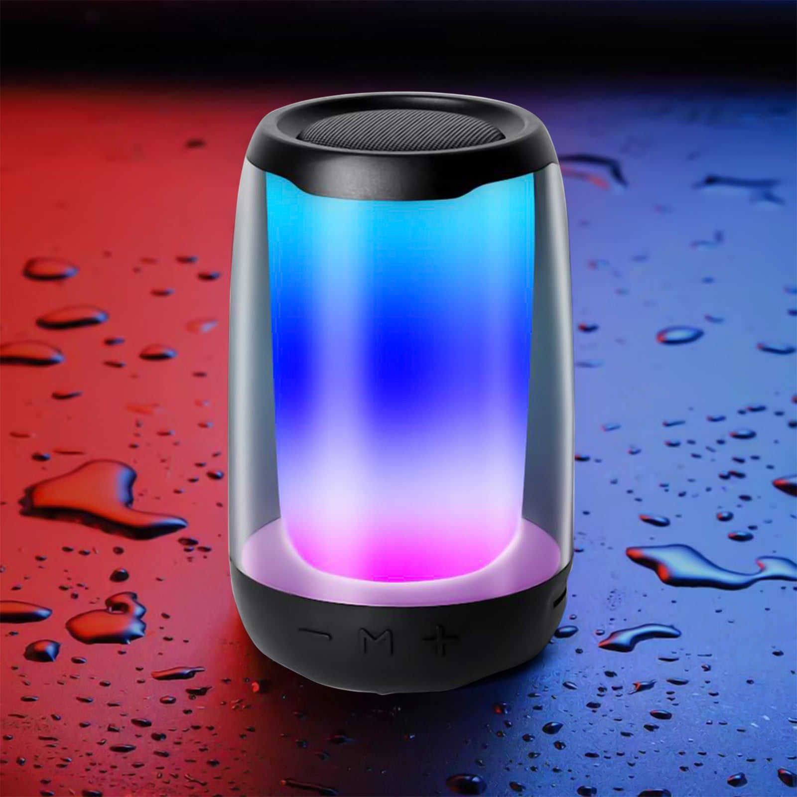 VBVC Portable Speaker With Colored Light Bluetooth Speaker Bluetooth 5. ...