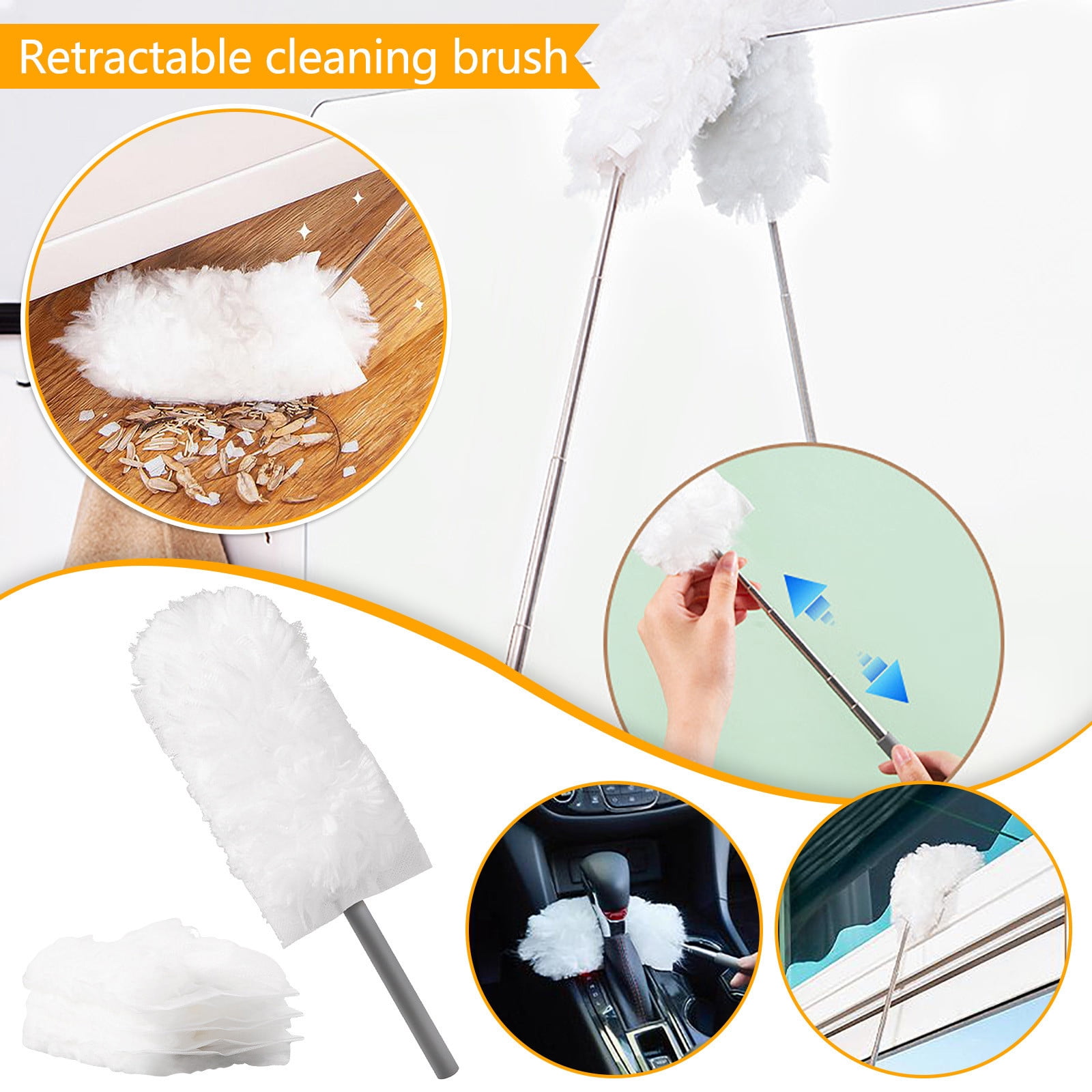 VBVC Retractable Disposable Duster Can Replace Chicken Feather Duster ...