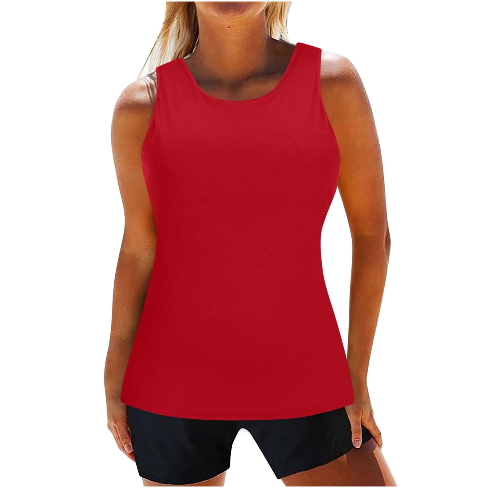Vbvc Swimsuits For Women Two Piece Bathing Suits High Neck Tankini Tops With Bikini Bottom