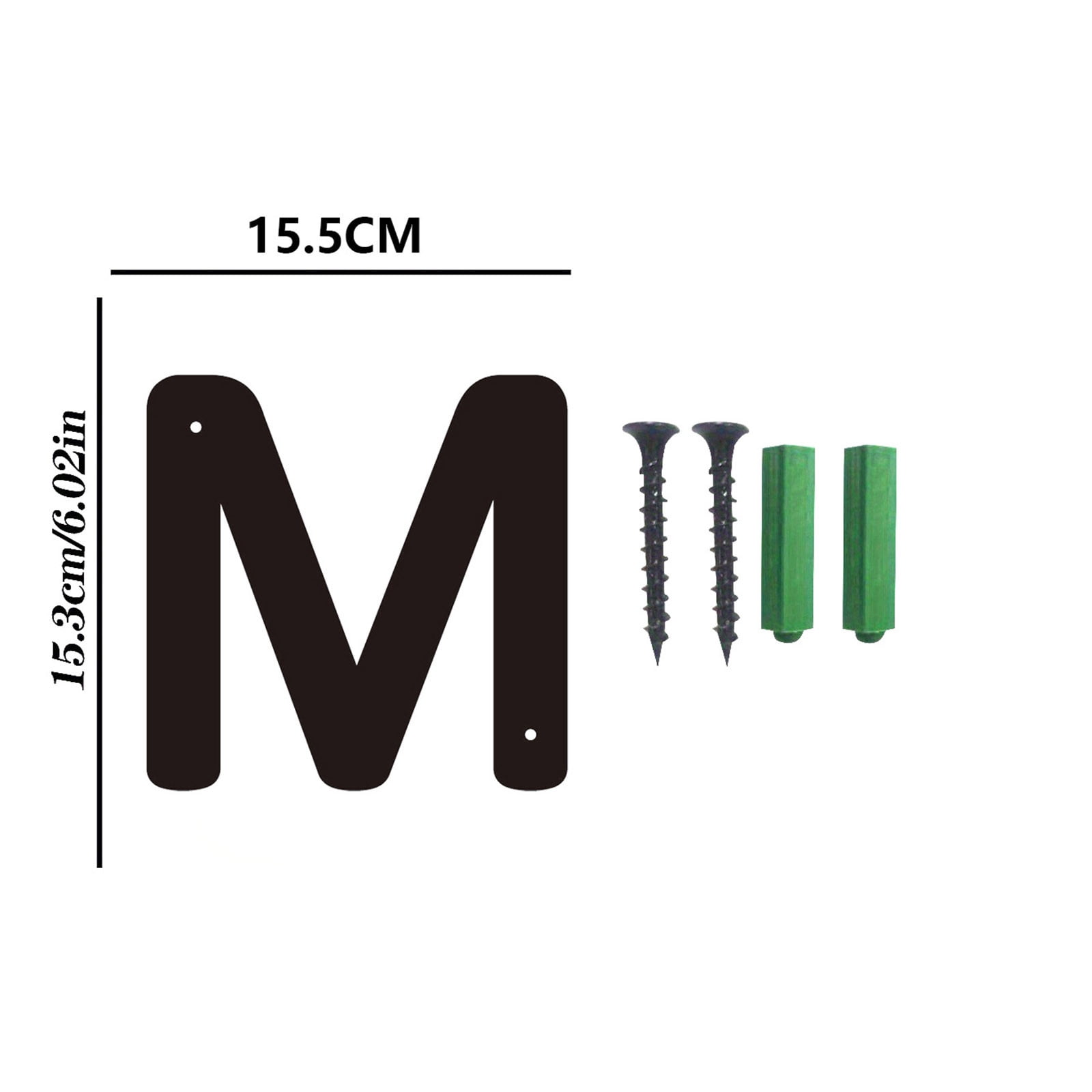 VBVC Three-Dimensional Iron Art Number Letters House Number Screw Home ...