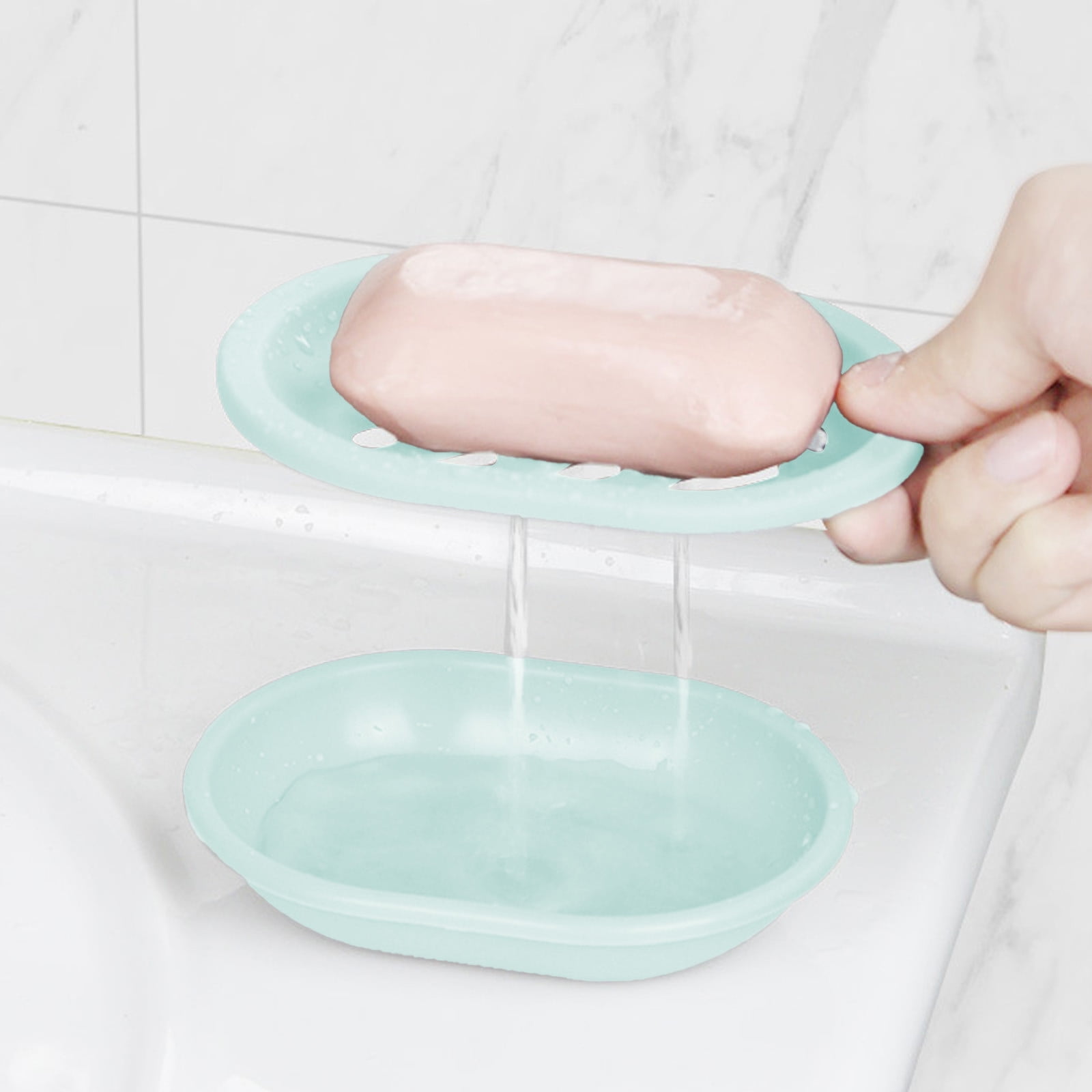 VBXAOE Sturdy Plastic Soap Box with Smart Water Stream System for ...