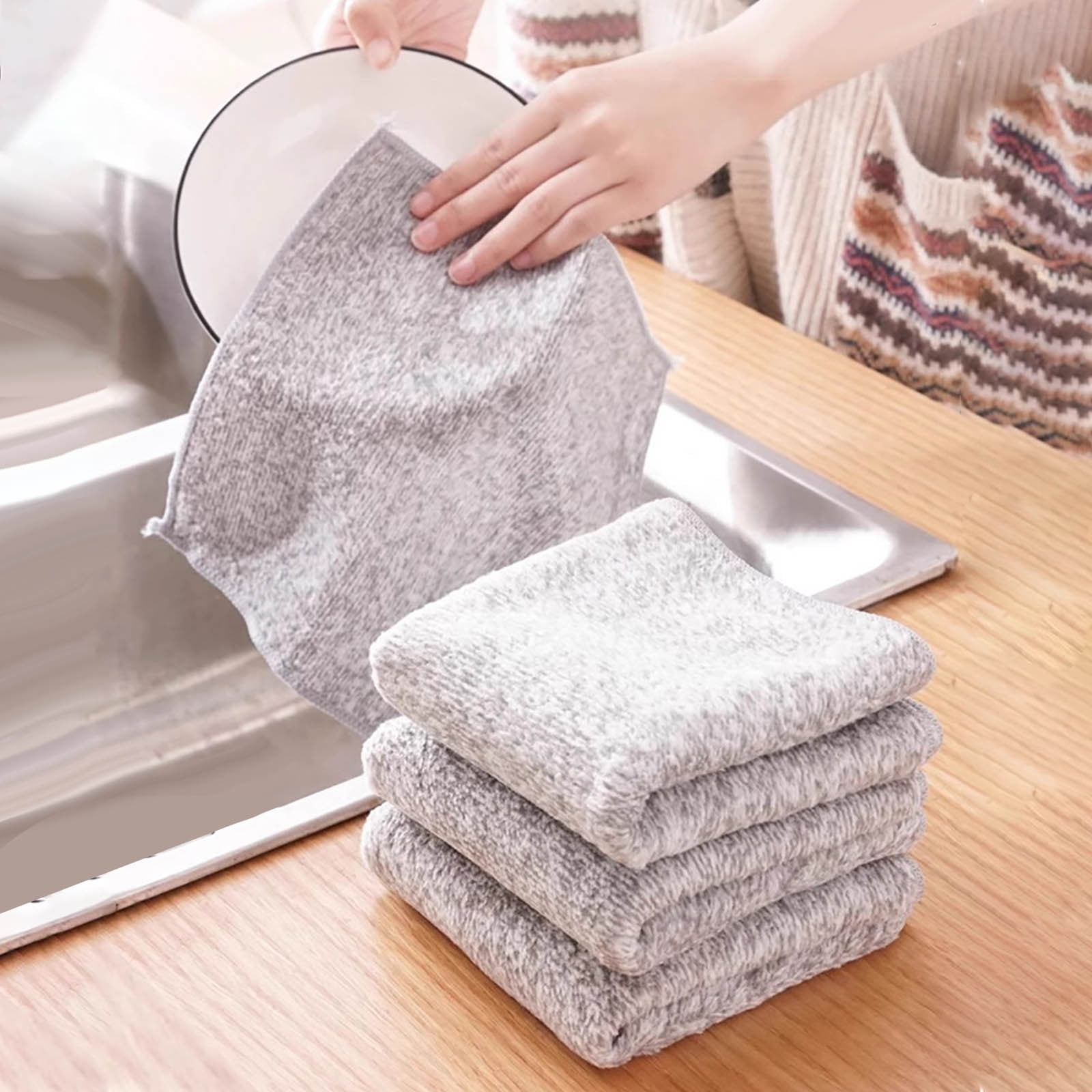 VBXOAE Wholesale High Absorbency Kitchen Dishwashing Cloth with Non ...
