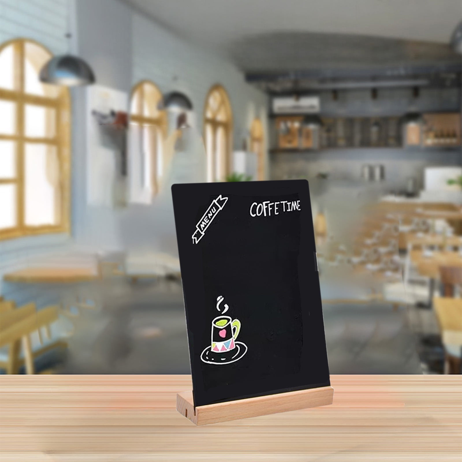 VBXOAE Acrylic Small Blackboard Display Board Easy Write and Clean ...