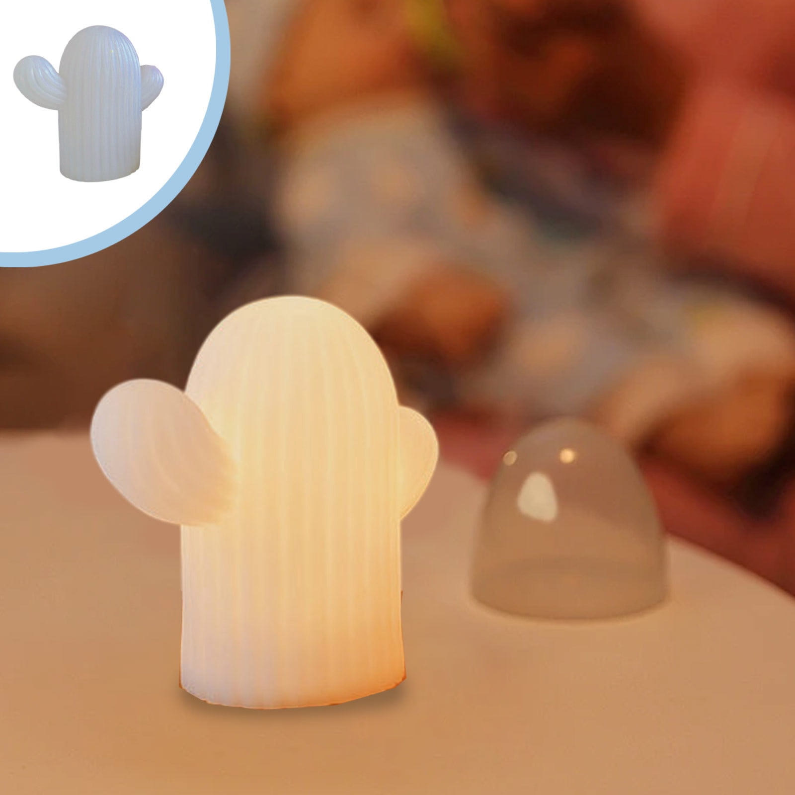 VBXOAE Adorable Cactus Shaped Mini LED Night Light for Bedrooms and ...