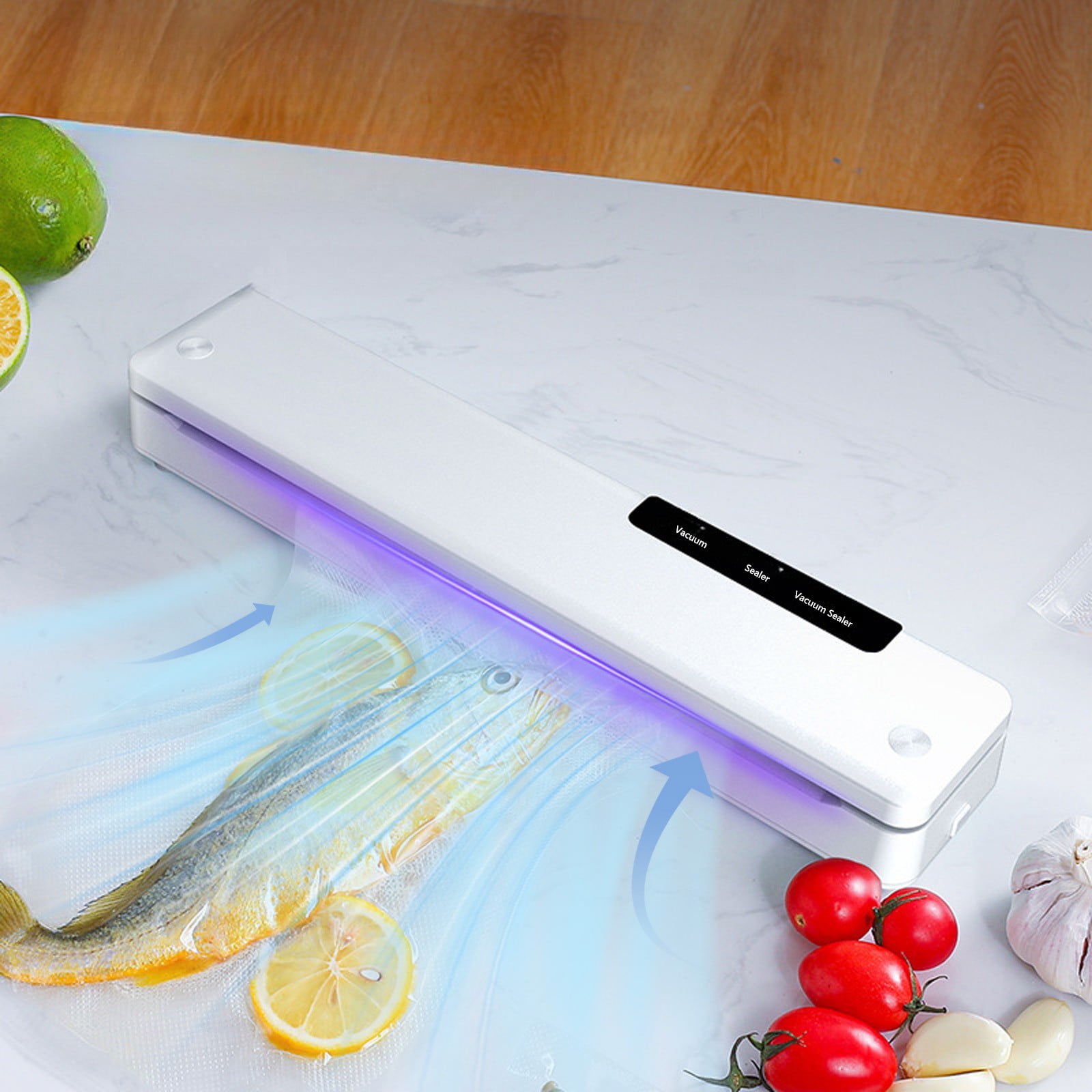 VBXOAE Automatic Vacuum Sealing Machine for Food Preservation Compact ...