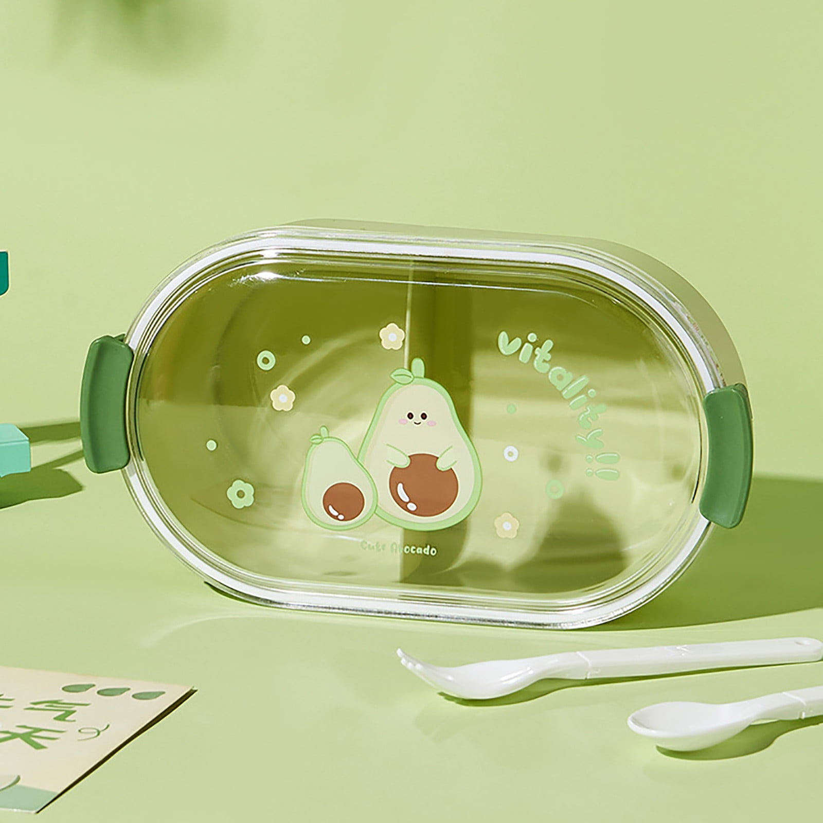 VBXOAE Bento Box Bento Lunch Box for Adult Compartments Design Hidden ...