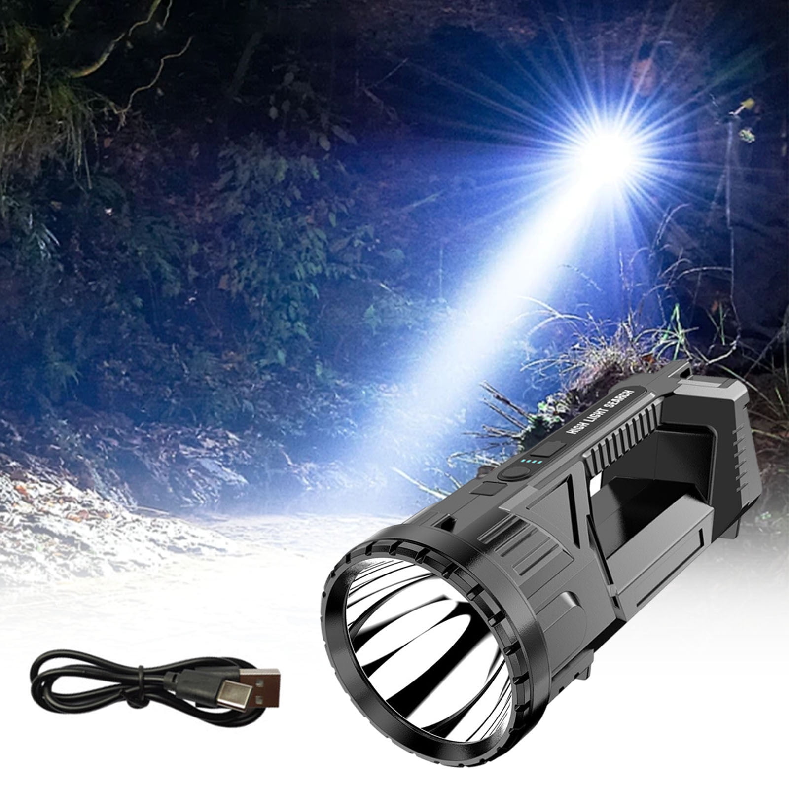 VBXOAE COB LED Explosion Proof Searchlight with Side Light 4 Speed ...