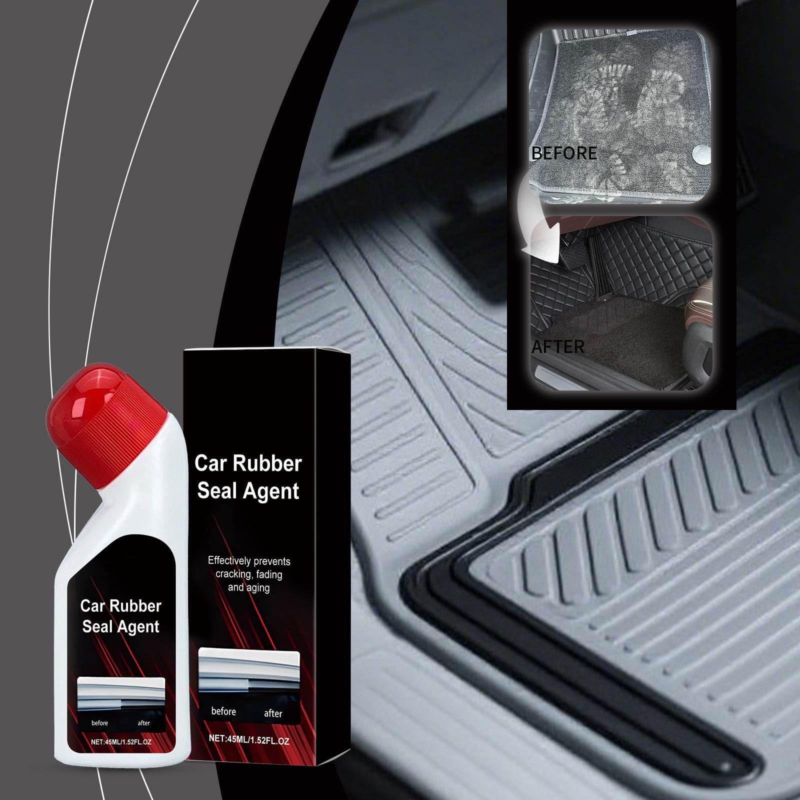 VBXOAE Car Rubber Conditioner and Protectant for Door and Window ...