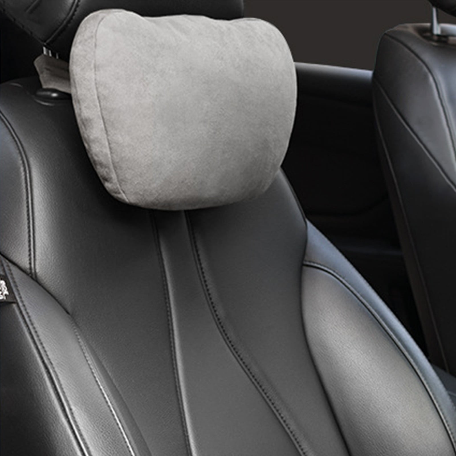 VBXOAE Ergonomic Car Headrest with Velvet Cover,High-Density Slow Bounce Core,Lumbar Support ...