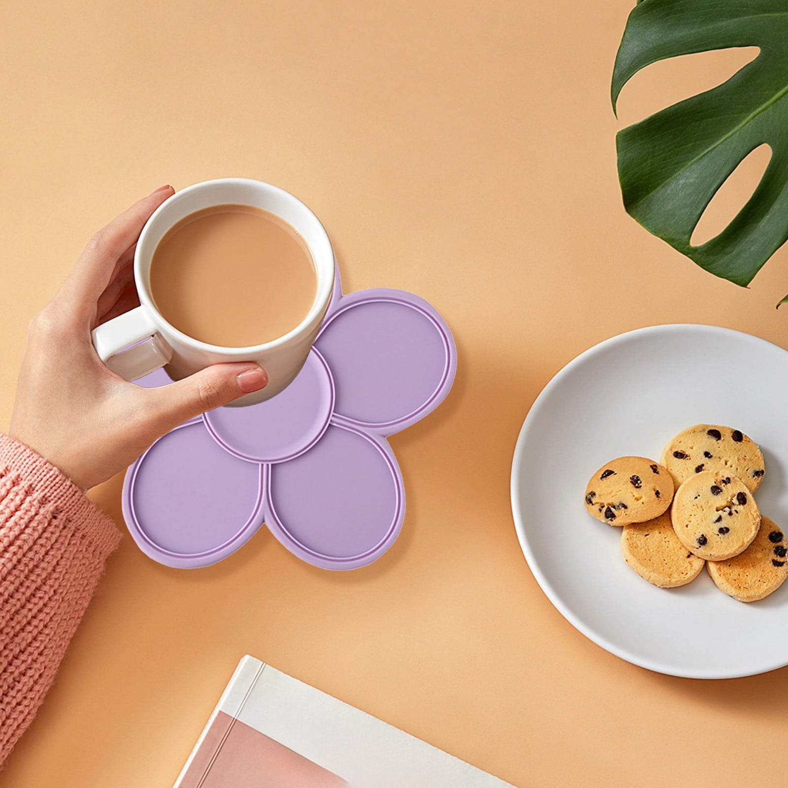 VBXOAE Heat Resistant Non Slip Silica Gel Insulated Cup Mats Flexible ...