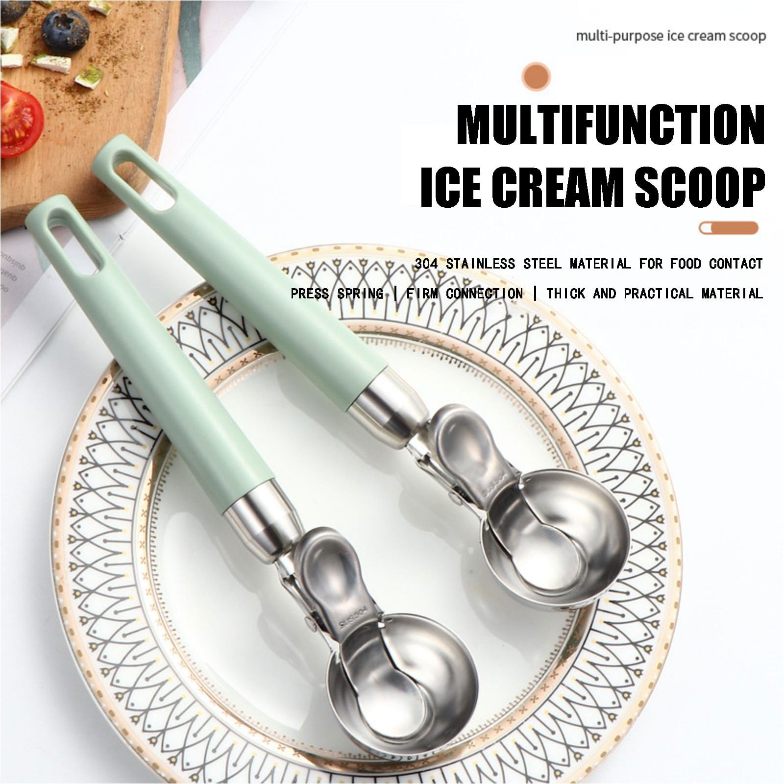 VBXOAE Heavy Duty Ice Cream Scoop with Comfortable Handle Professional ...