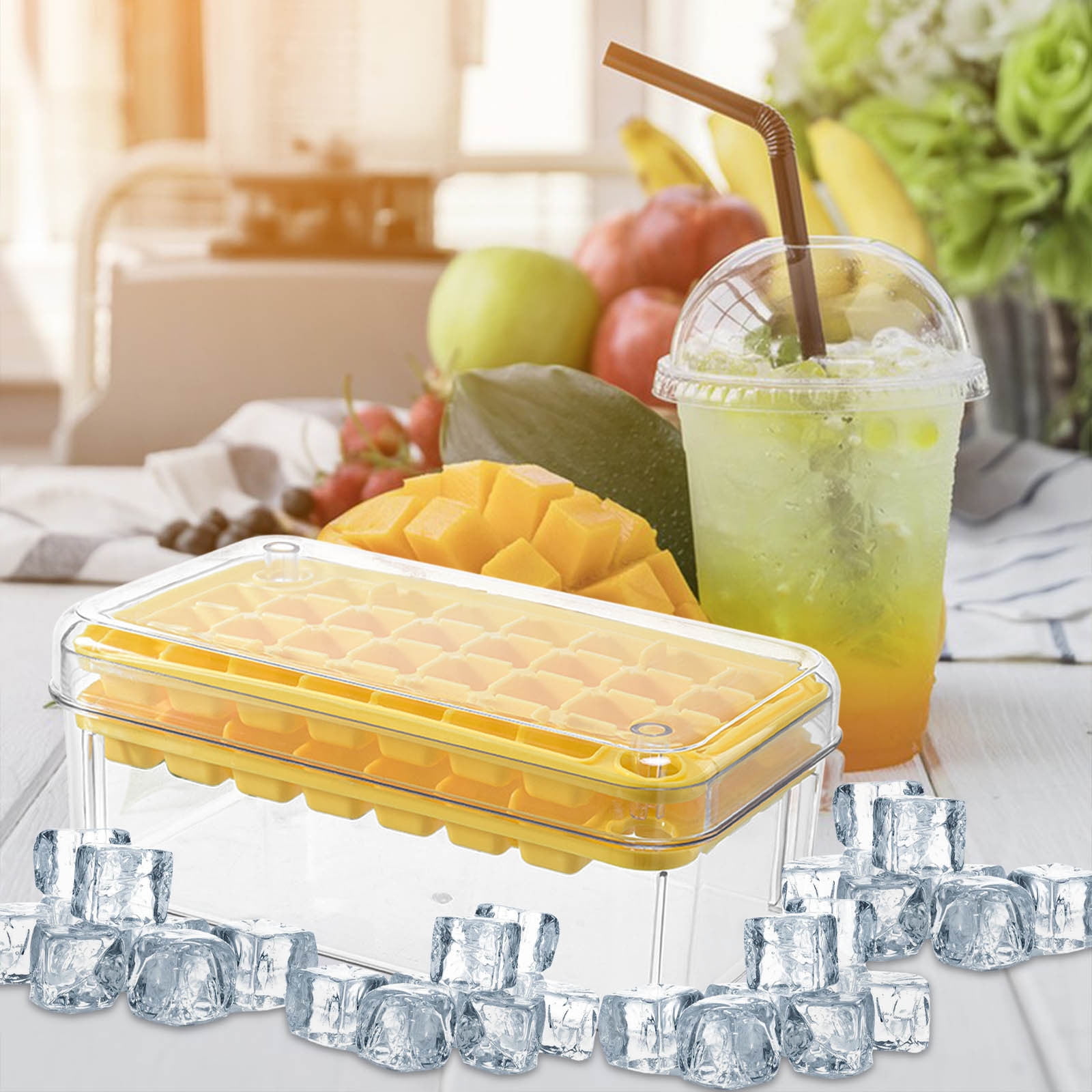 VBXOAE Homemade Ice Block Maker Soft Demolding,Food Grade Quality,Odor ...