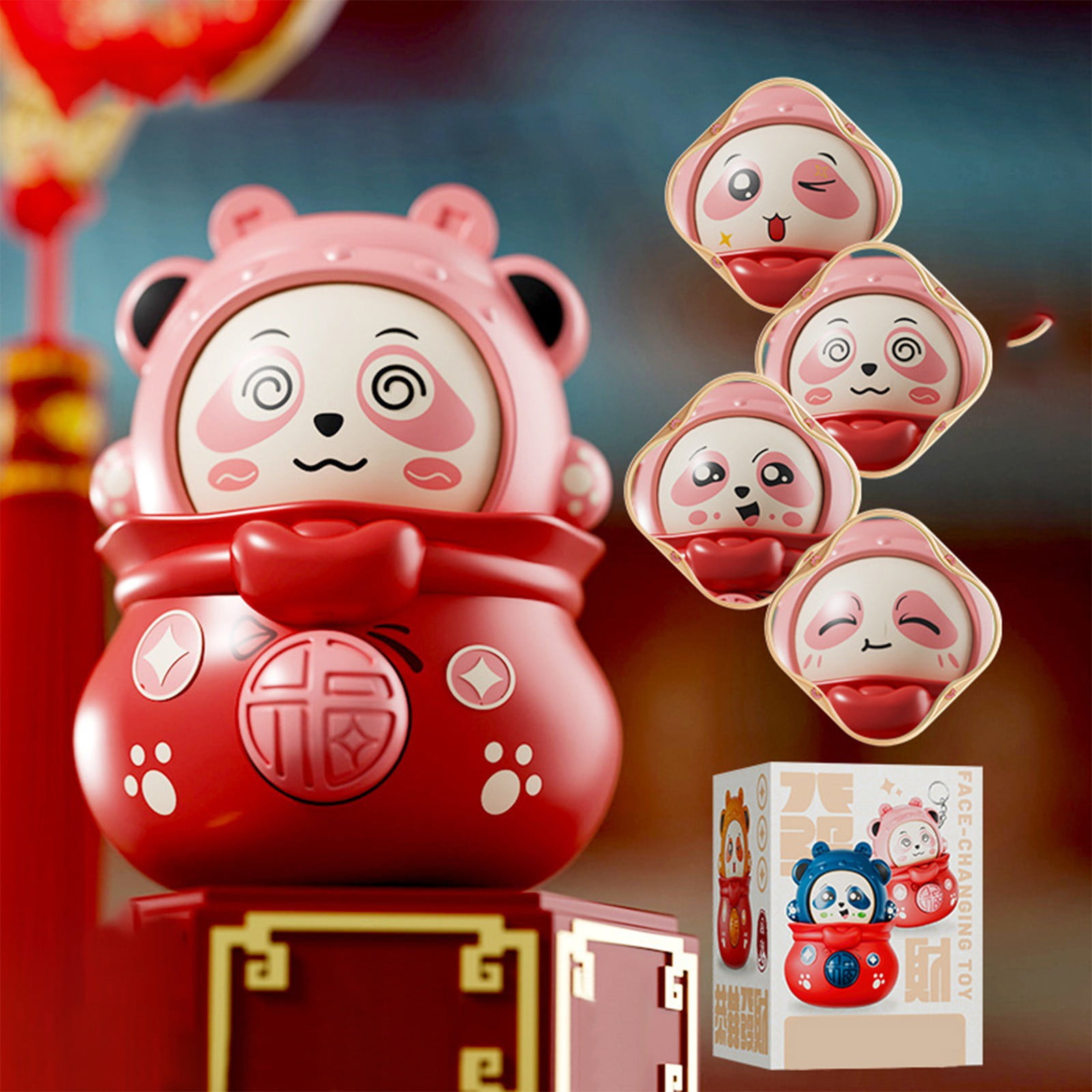 VBXOAE Interactive Face Changing Doll Keychain Gift with Instant ...