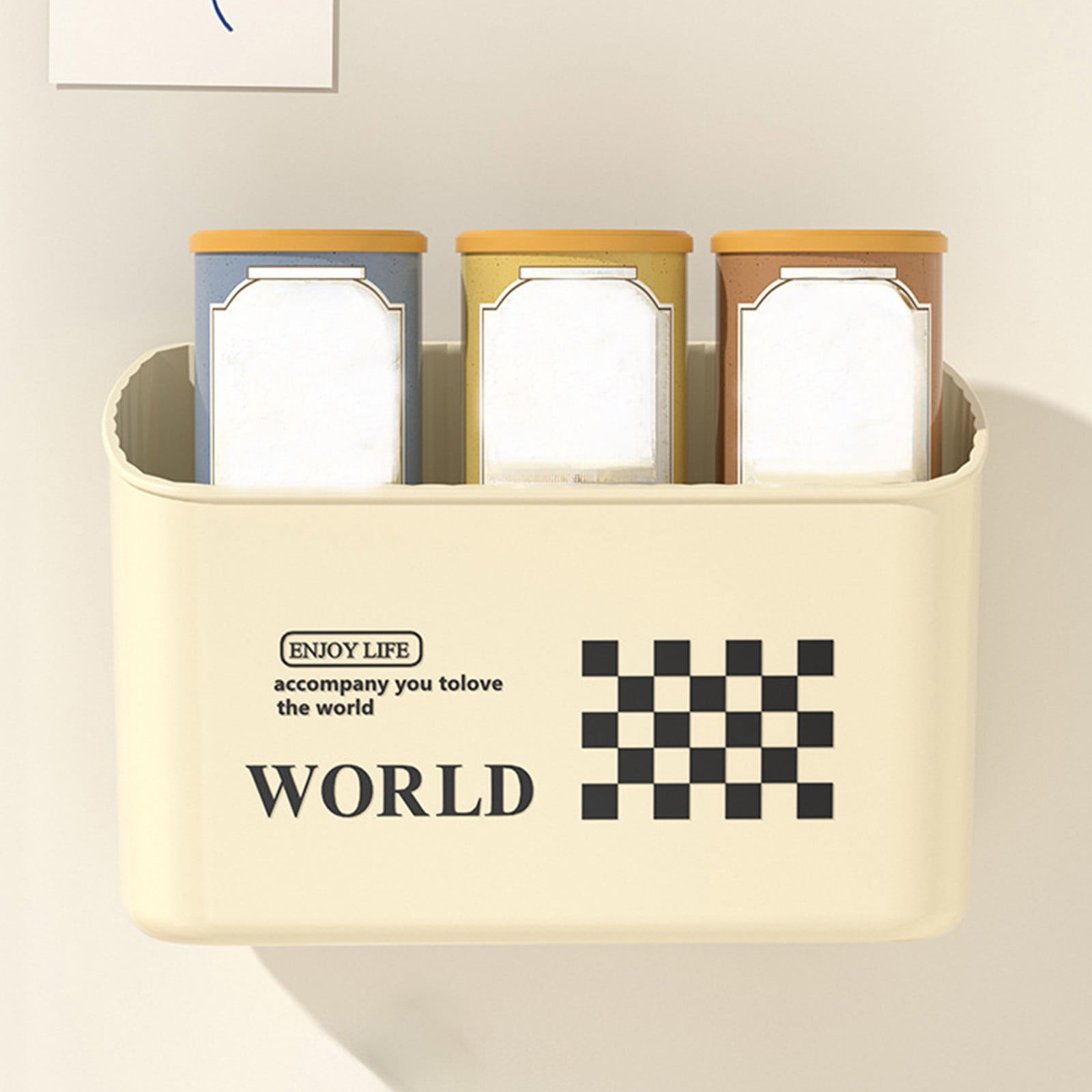 VBXOAE Kitchen Utensils Storage Box Magnetic Wall Mounted Organizer for ...