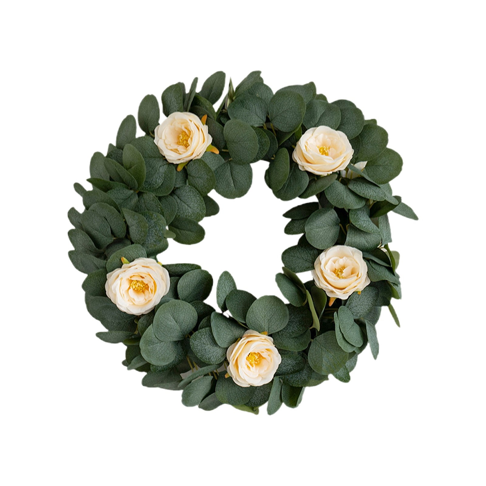 VBXOAE Leaf Cheerful Rose Wreath for Versatile Home Cabinet Hanging ...