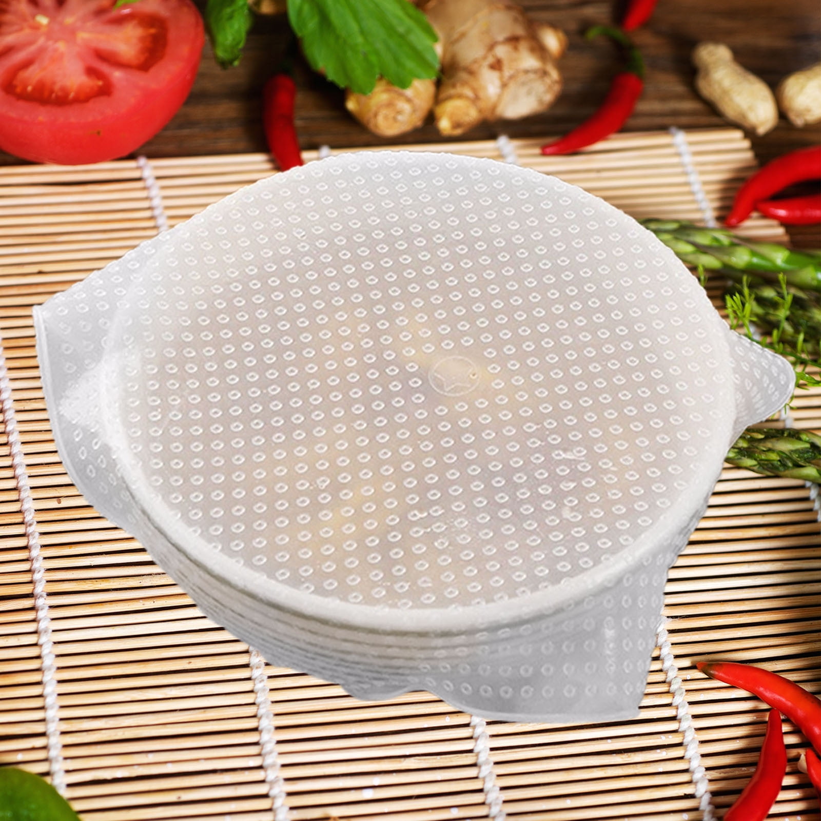 VBXOAE Leakproof Silicone Food Preservation Lid Microwave Safe for ...