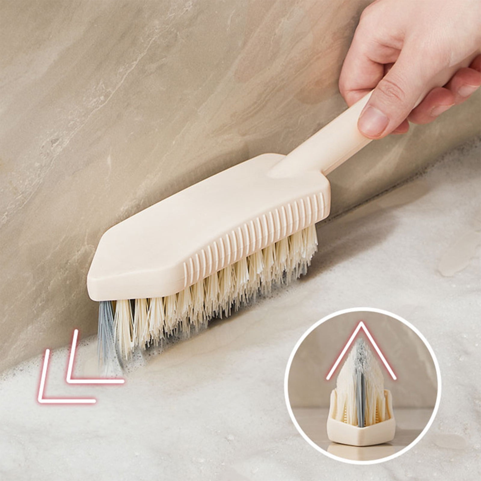 VBXOAE Long Handle Soft Bristle Cleaning Brush for Carpet Sofa ...