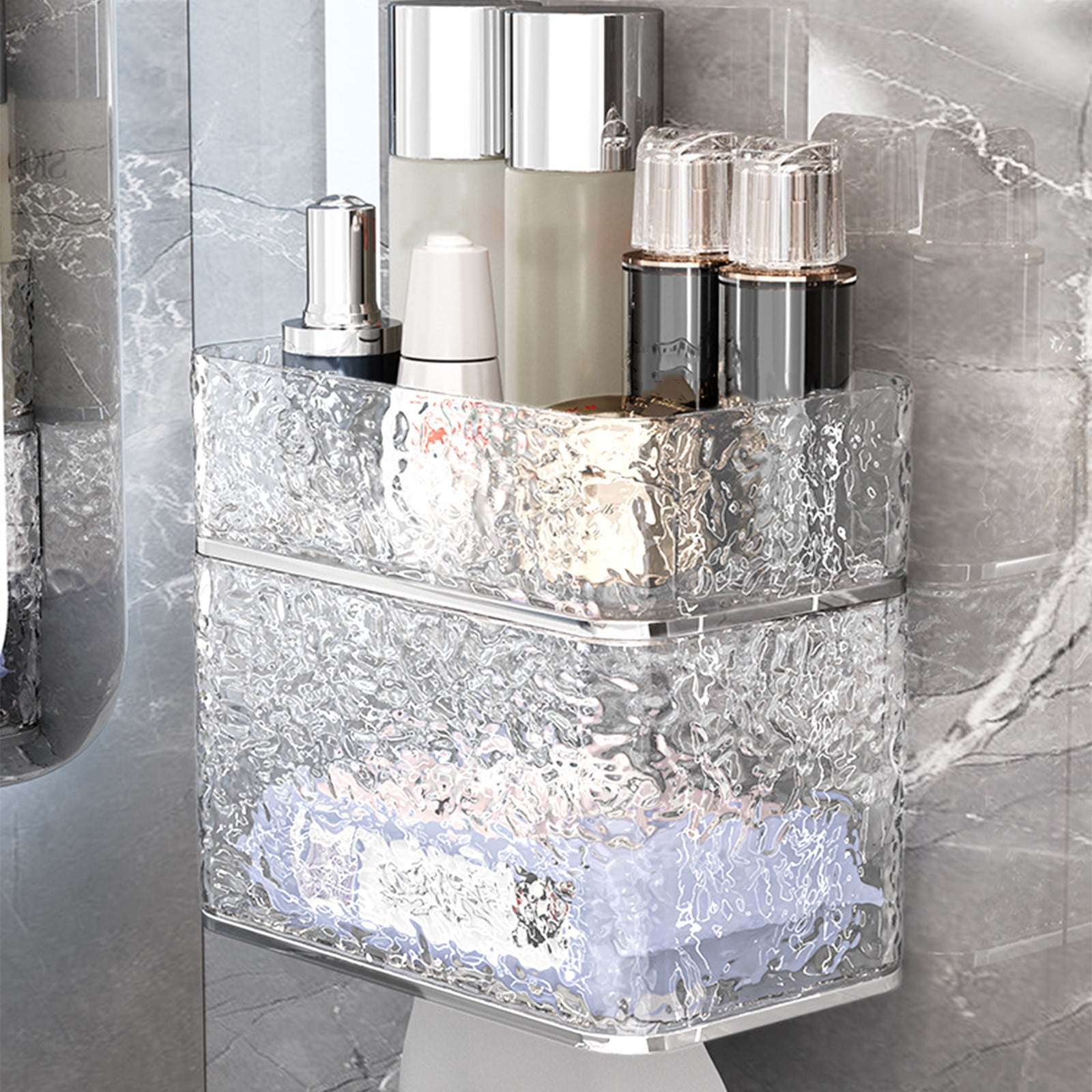 VBXOAE Modern Floating Lid Wooden Tissue Holder Stable,Stylish Easy to ...