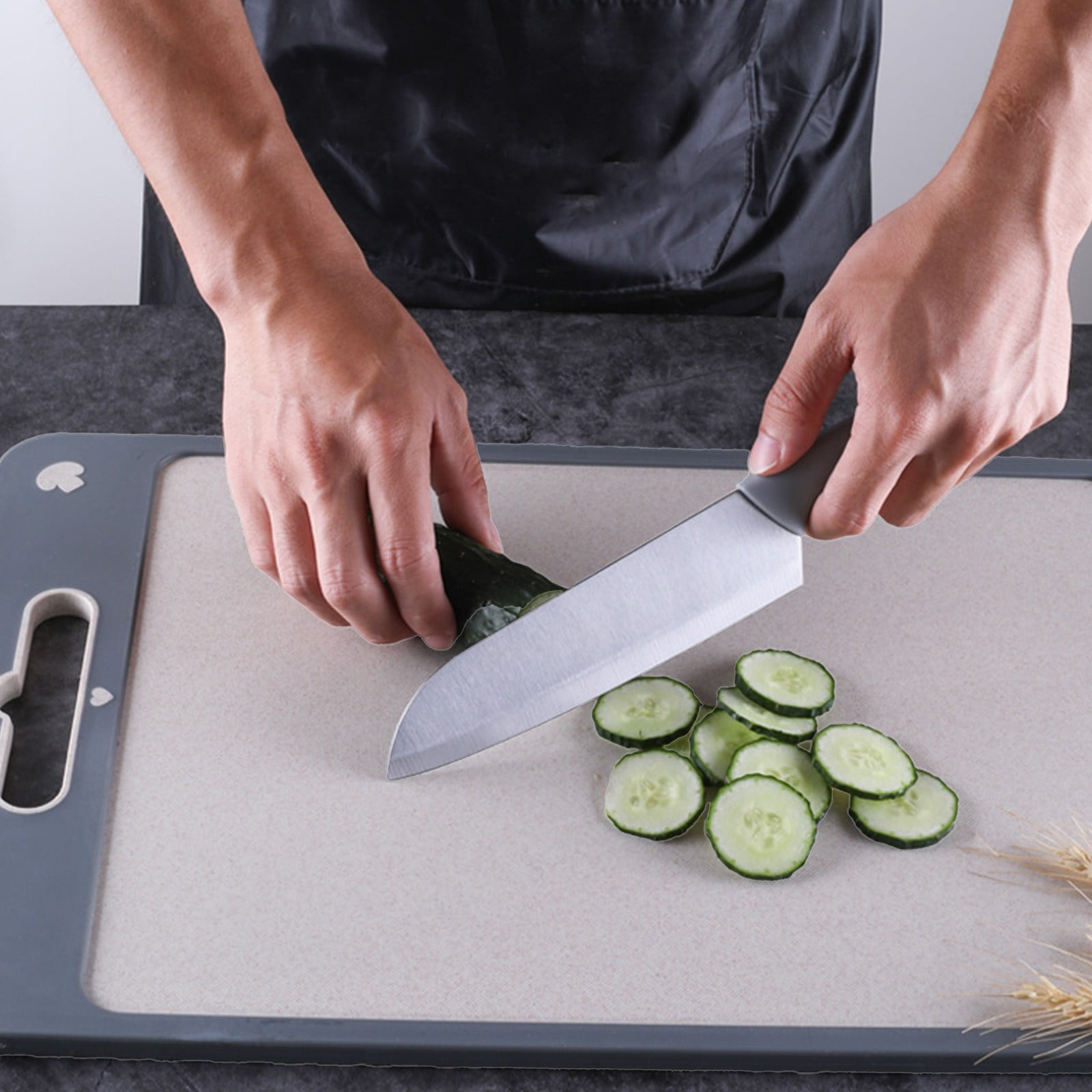 VBXOAE Multifunctional Double Sided Stainless Steel Kitchen Cutting ...