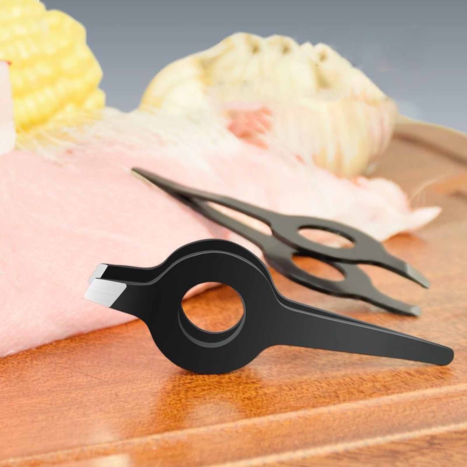 VBXOAE Multifunctional Stainless Steel Hair Remover Tweezers Chicken ...