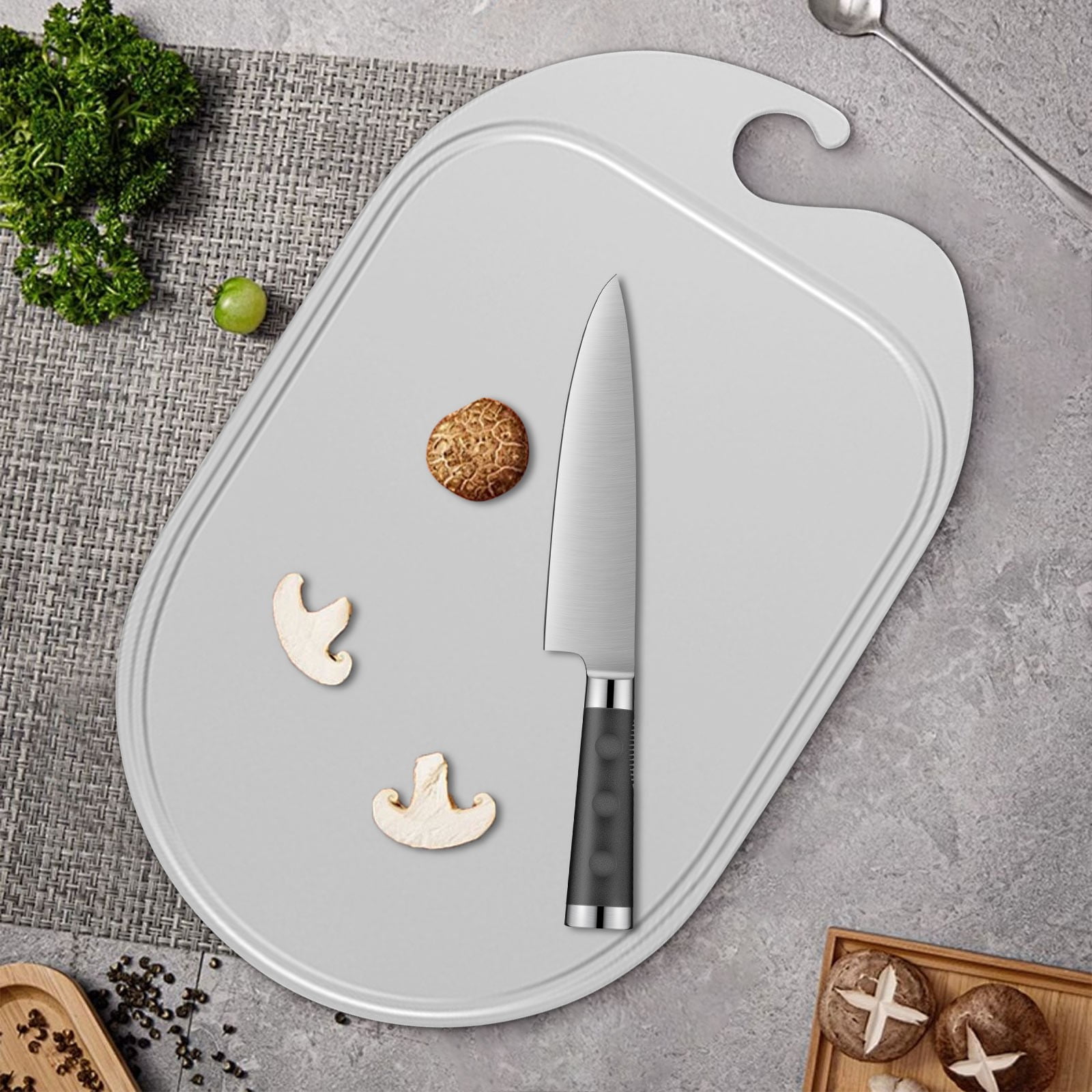 VBXOAE Non Stick Stainless Steel Cutting Board for Effortless and ...