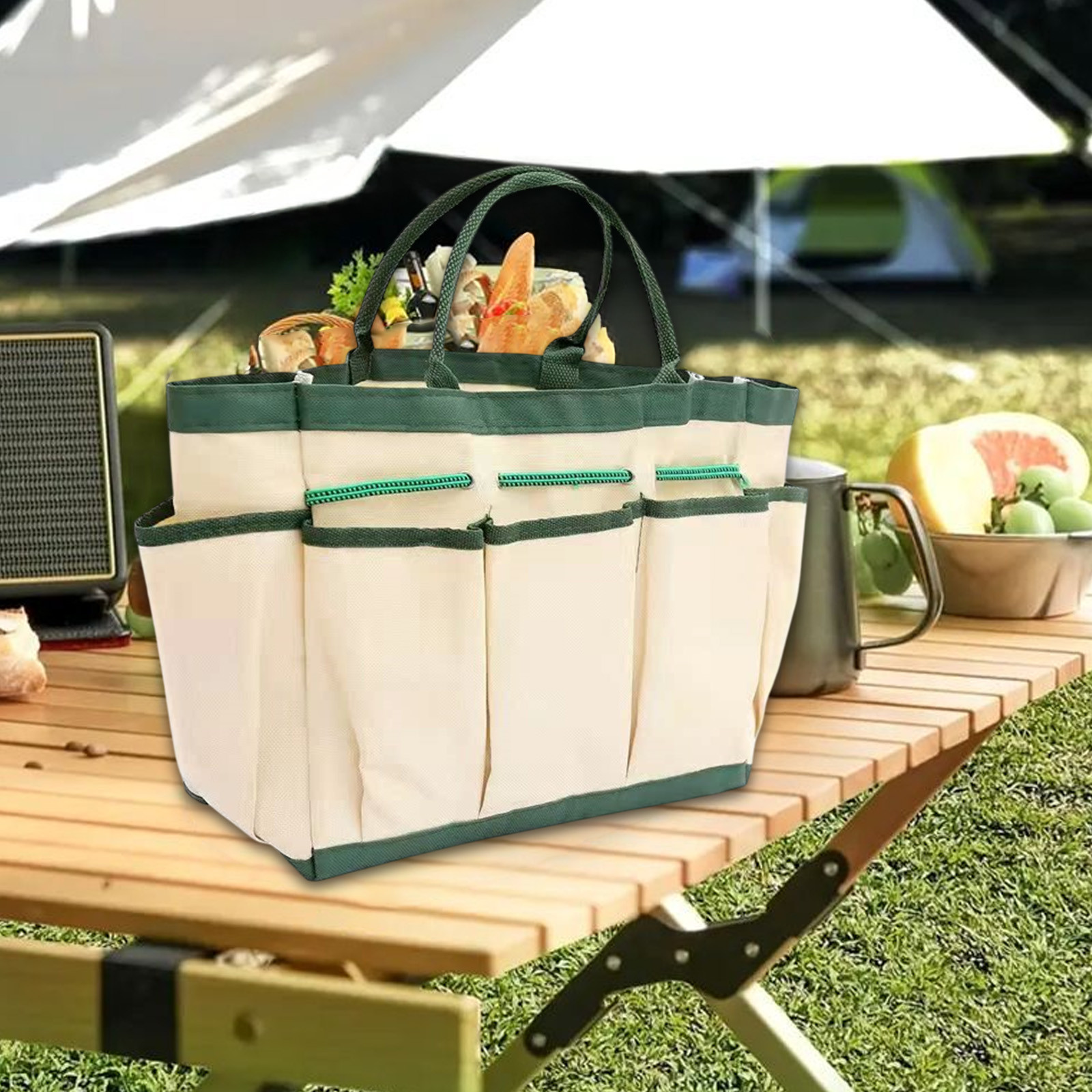 VBXOAE Portable Gardening Tool Storage Bag Stable,Waterproof with Multi ...