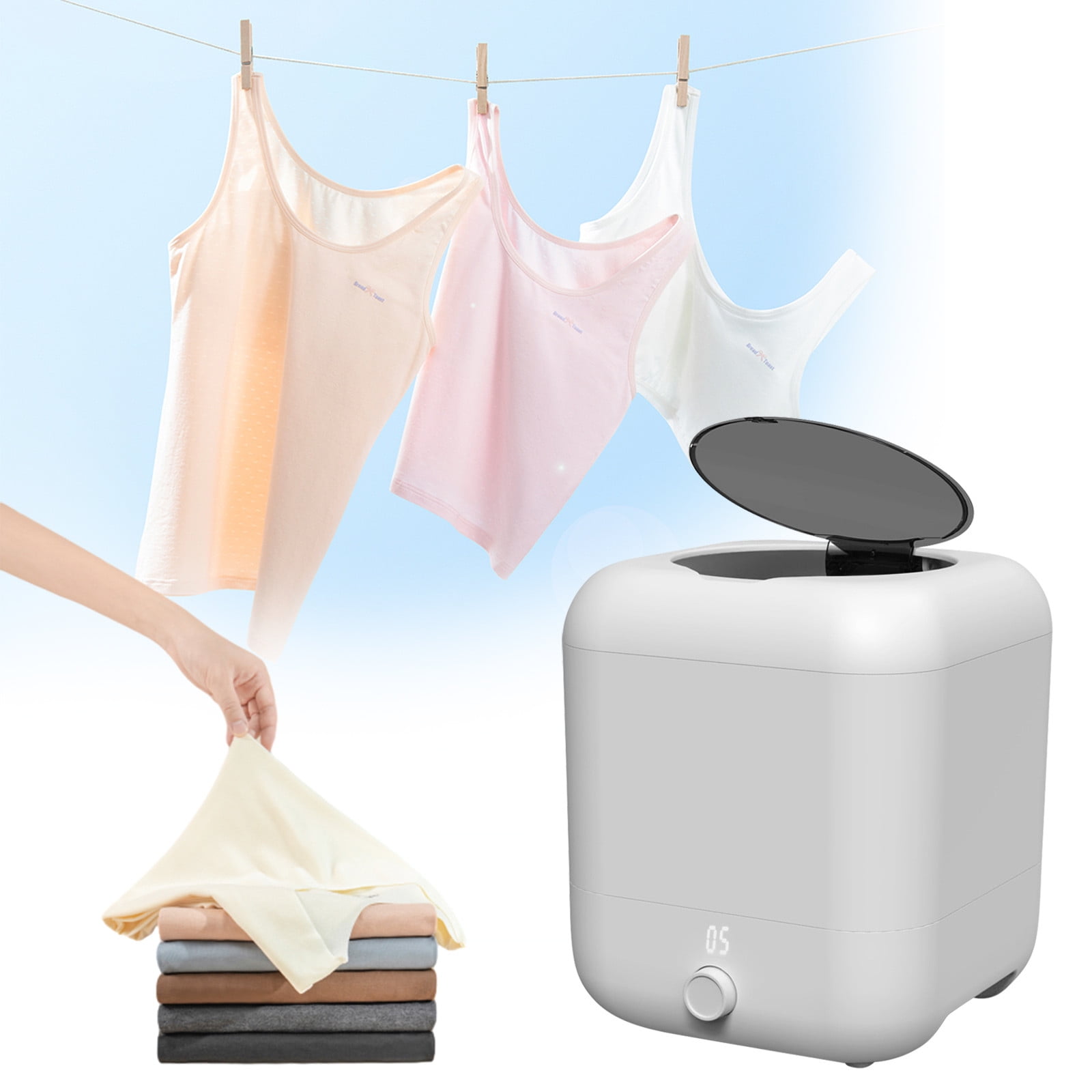 VBXOAE Portable Mini Washing Machine with Sterilizing Function and ...
