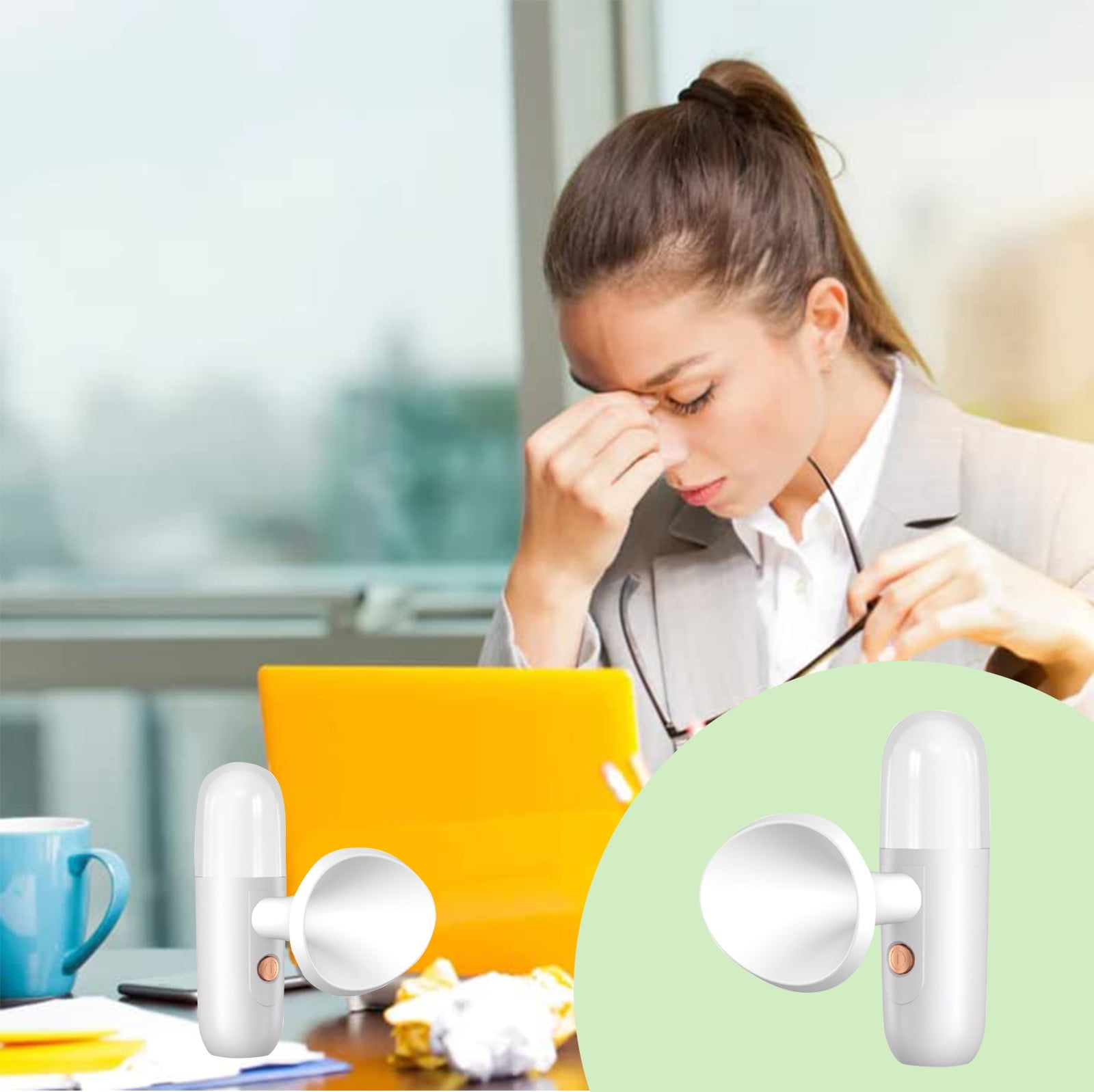 VBXOAE Portable Rechargeable Handheld Eye Mist Moisturizer USB Powered ...