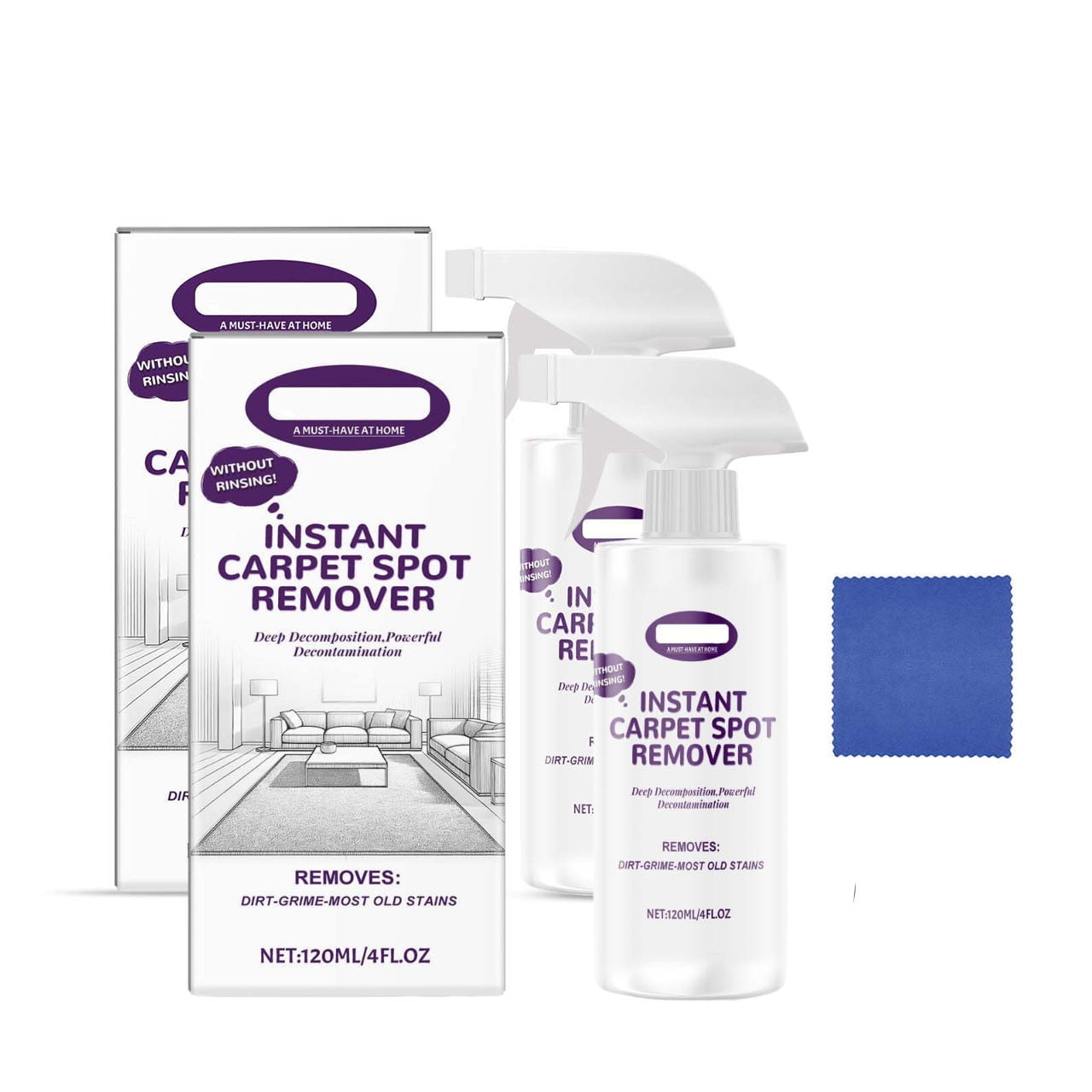 VBXOAE Powerful Carpet Cleaner for Pet Stains and Grease Safe for All ...