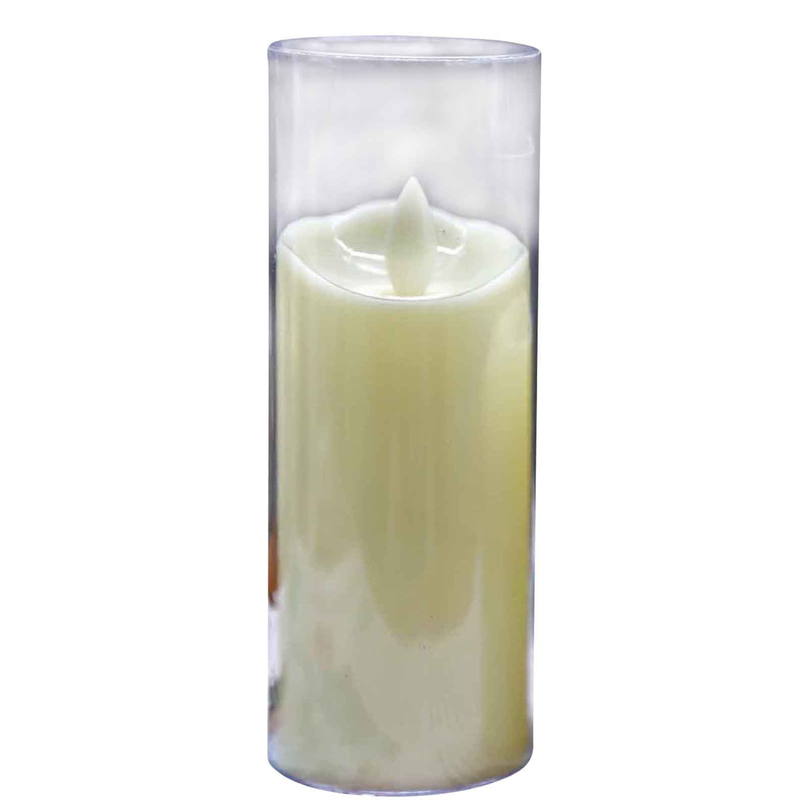 VBXOAE Realistic Flicker LED Electronic Candle,5.5cm x 14.4cm,Flameless ...