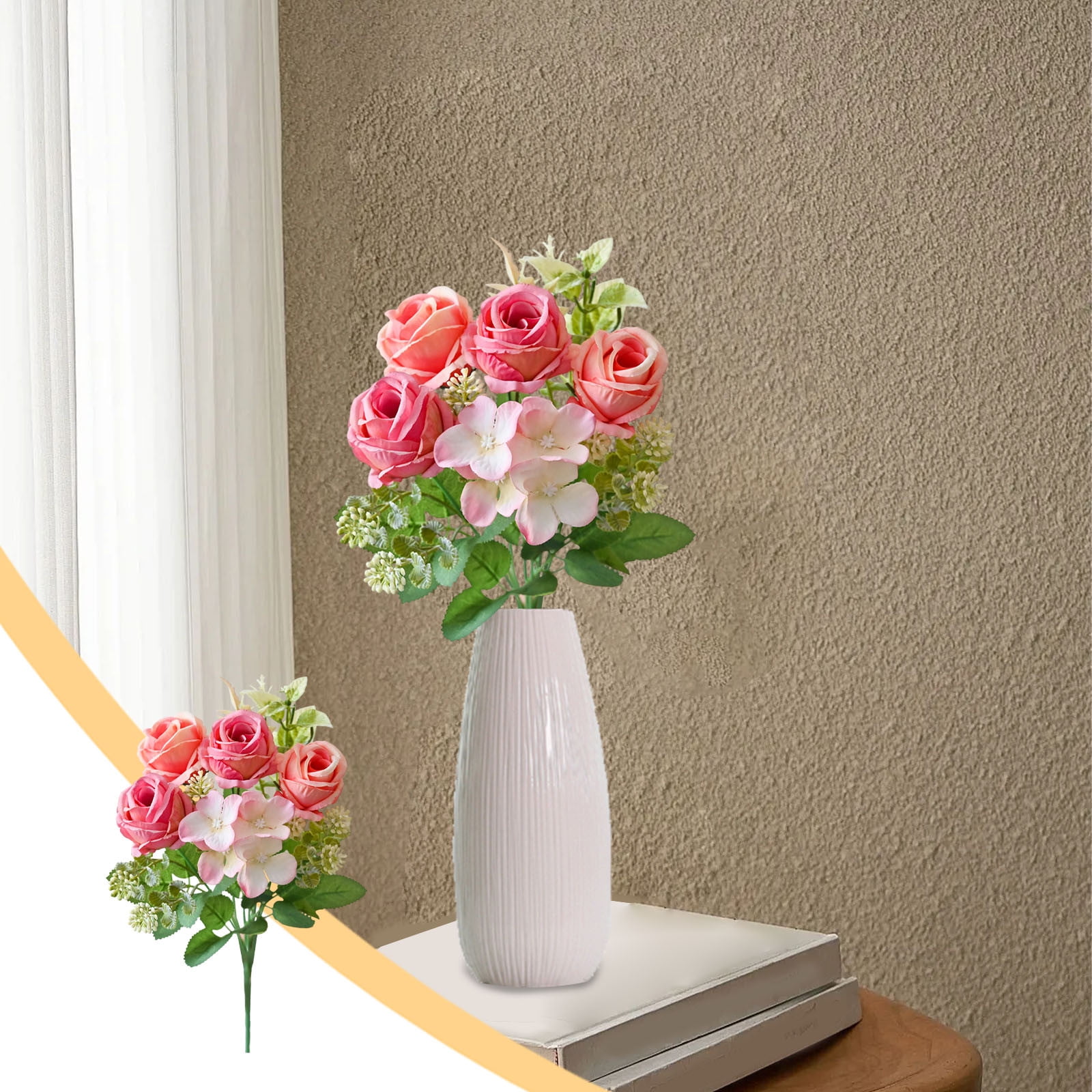 VBXOAE Realistic Rose Bouquet Photography Prop,European Oil Painting ...