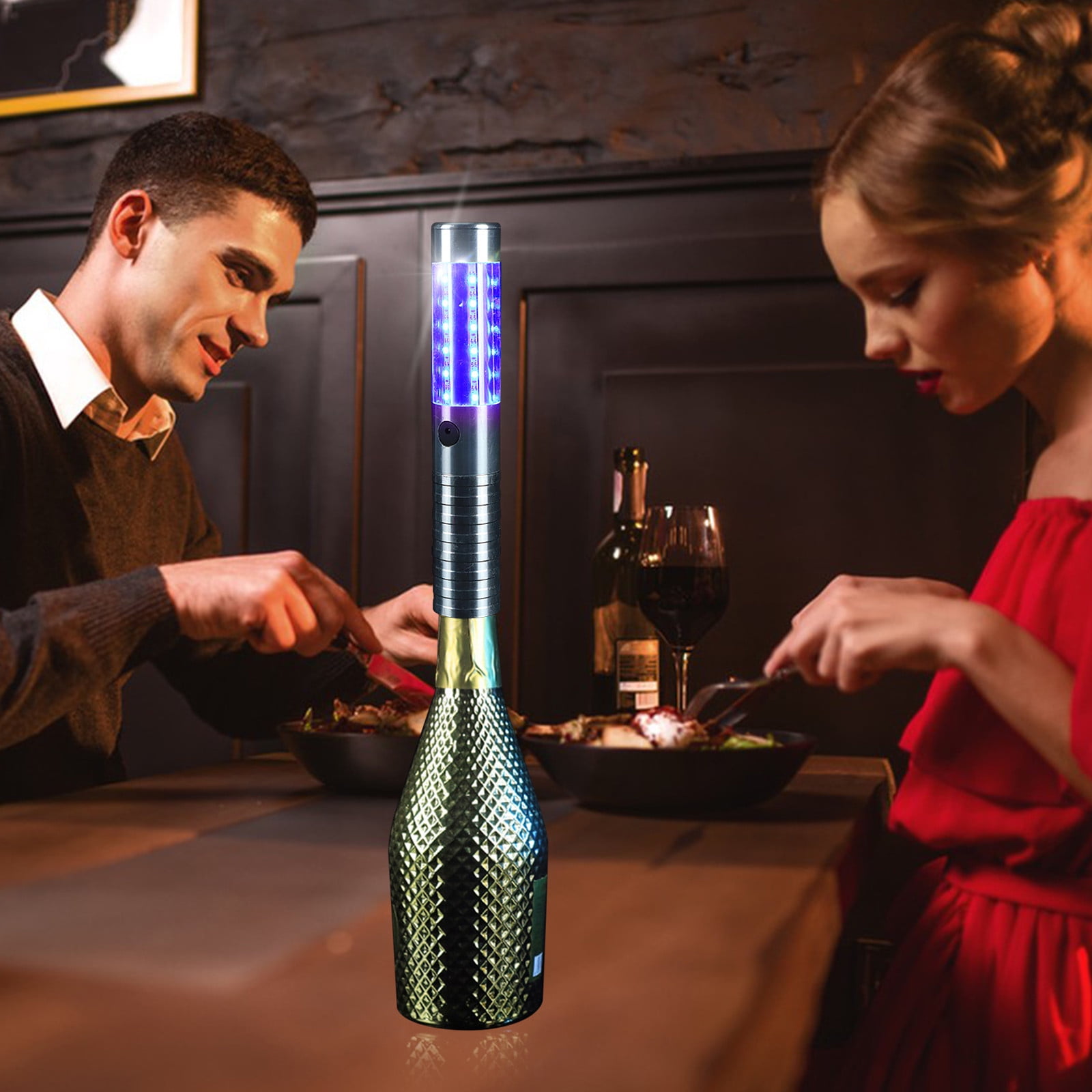 VBXOAE Rechargeable LED Strobe Bottle Service Sparklers-Aluminum Alloy ...