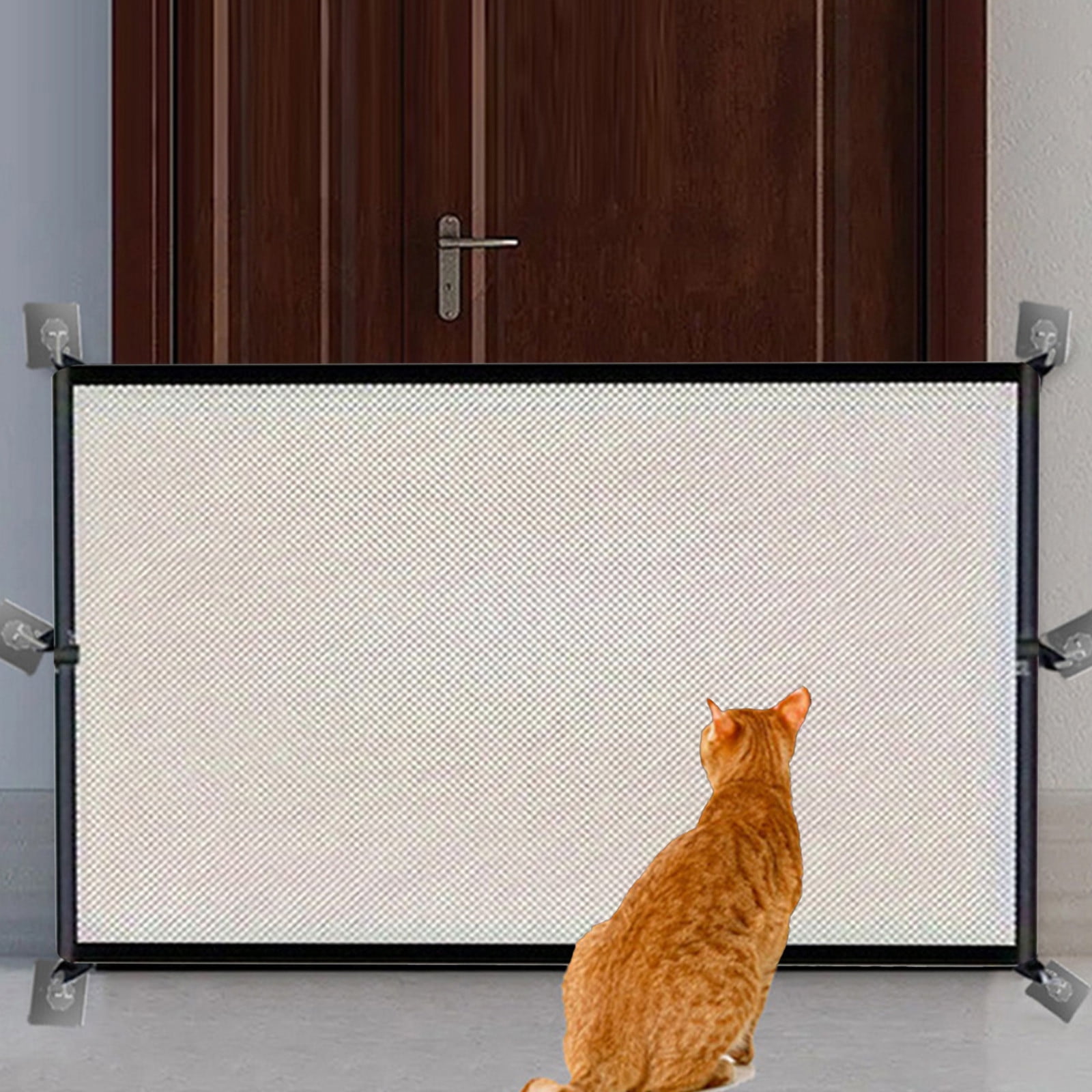 VBXOAE Retractable Pet Isolation Gate for Cats and Dogs Stable Nylon ...