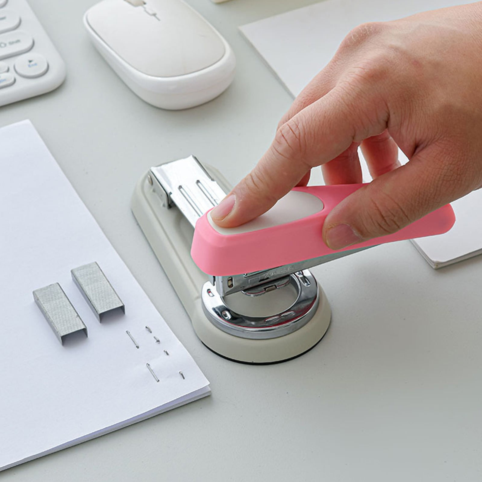 VBXOAE Rotatable 360° Ergonomic Stapler for Left Handed Users Heavy ...