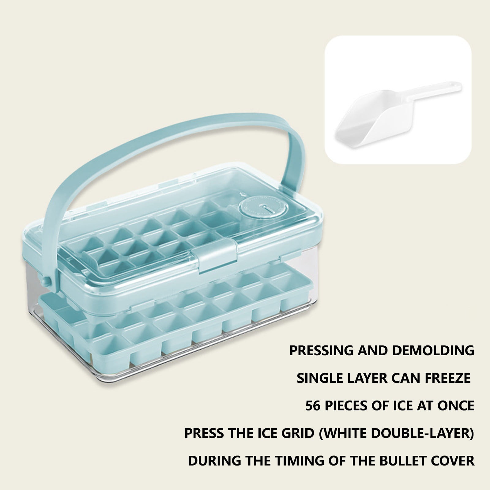 VBXOAE Single and Double Layer Ice Block Maker with Lid Large Capacity ...