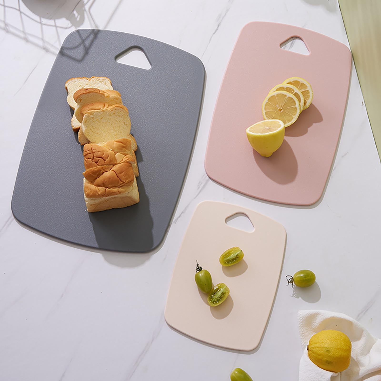 VBXOAE Space Saving Kitchen Countertop Cutting Board with Sliding Edges ...